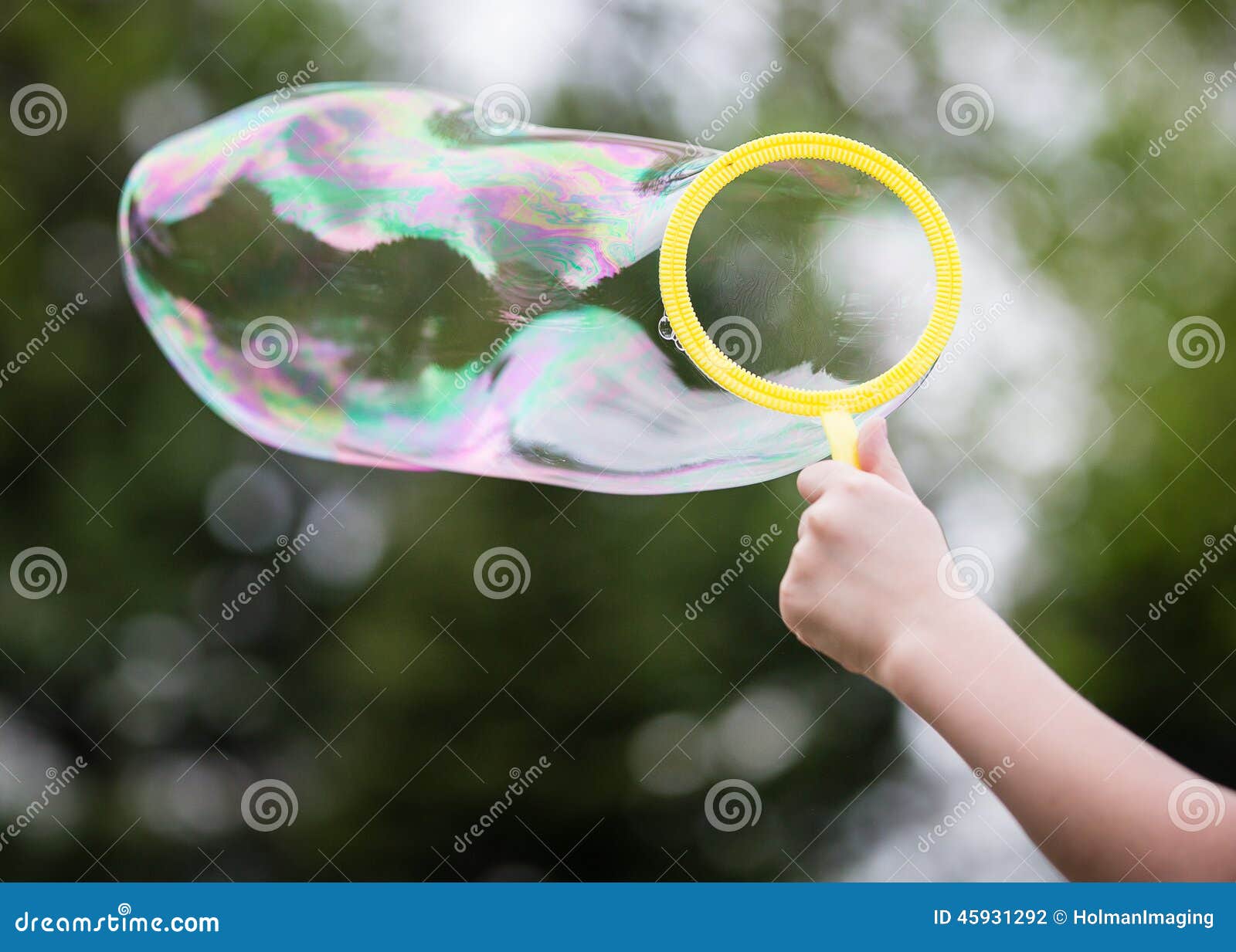 Child with bubble stock photo. Image of giant, bubble - 45931292