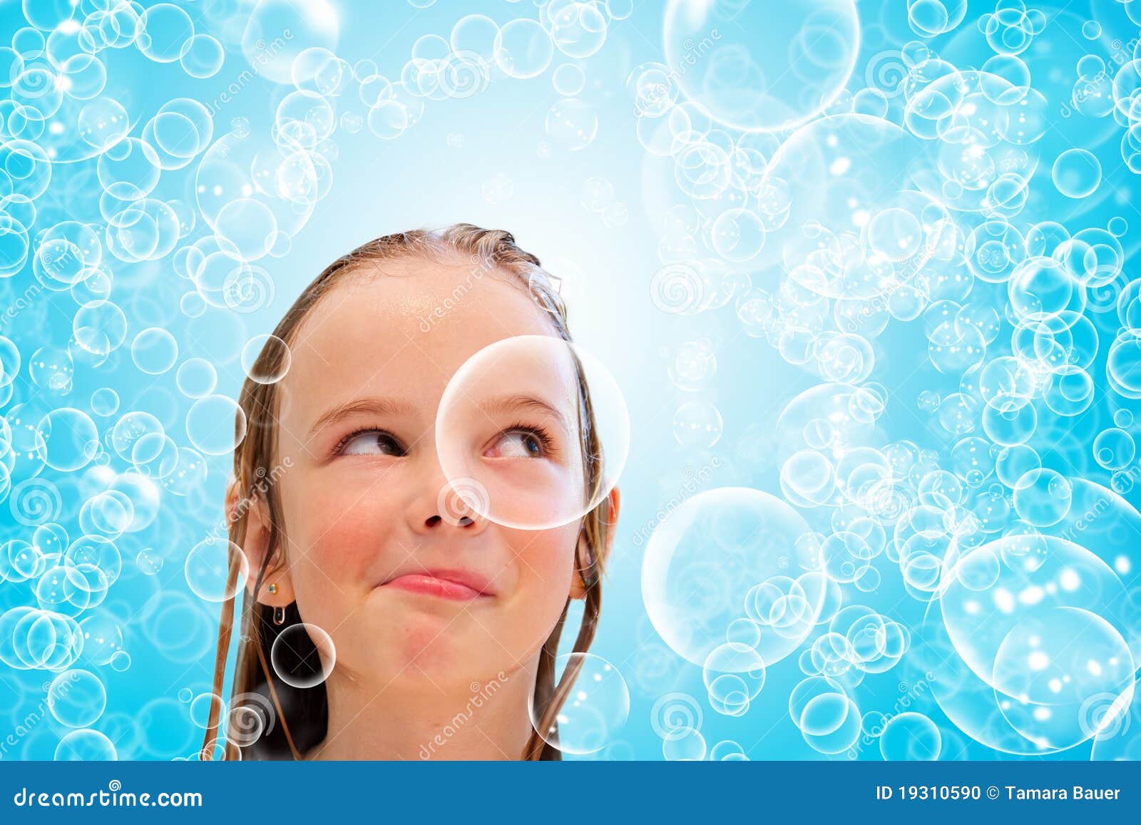 Child and bubbles stock photo. Image of expression, cheerful - 19310590