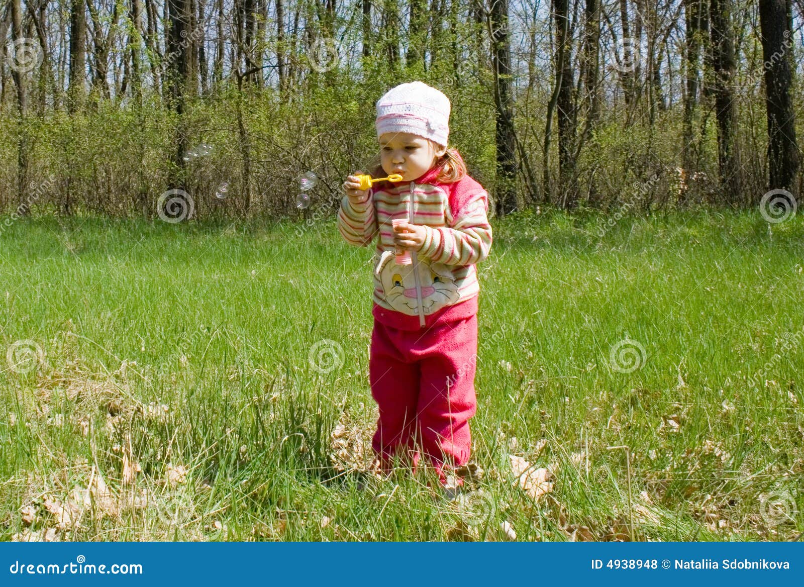 Child And Bubbles Picture. Image: 4938948