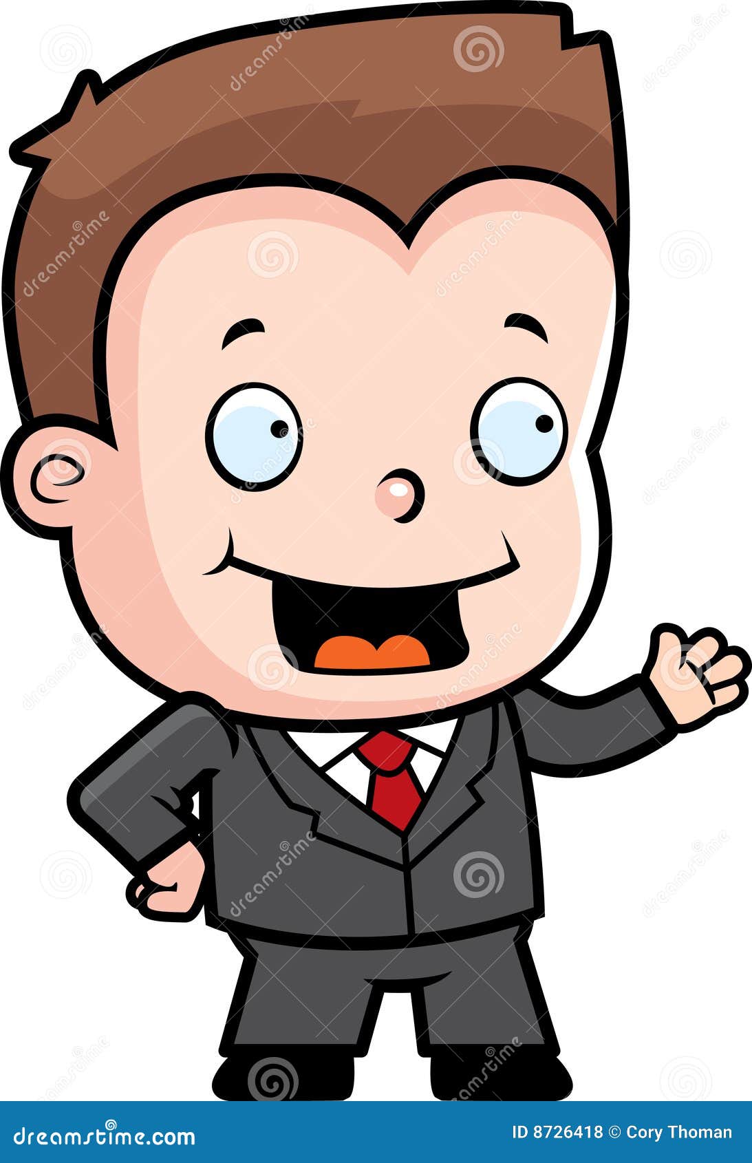 Child Businessman stock vector. Illustration of little - 8726418