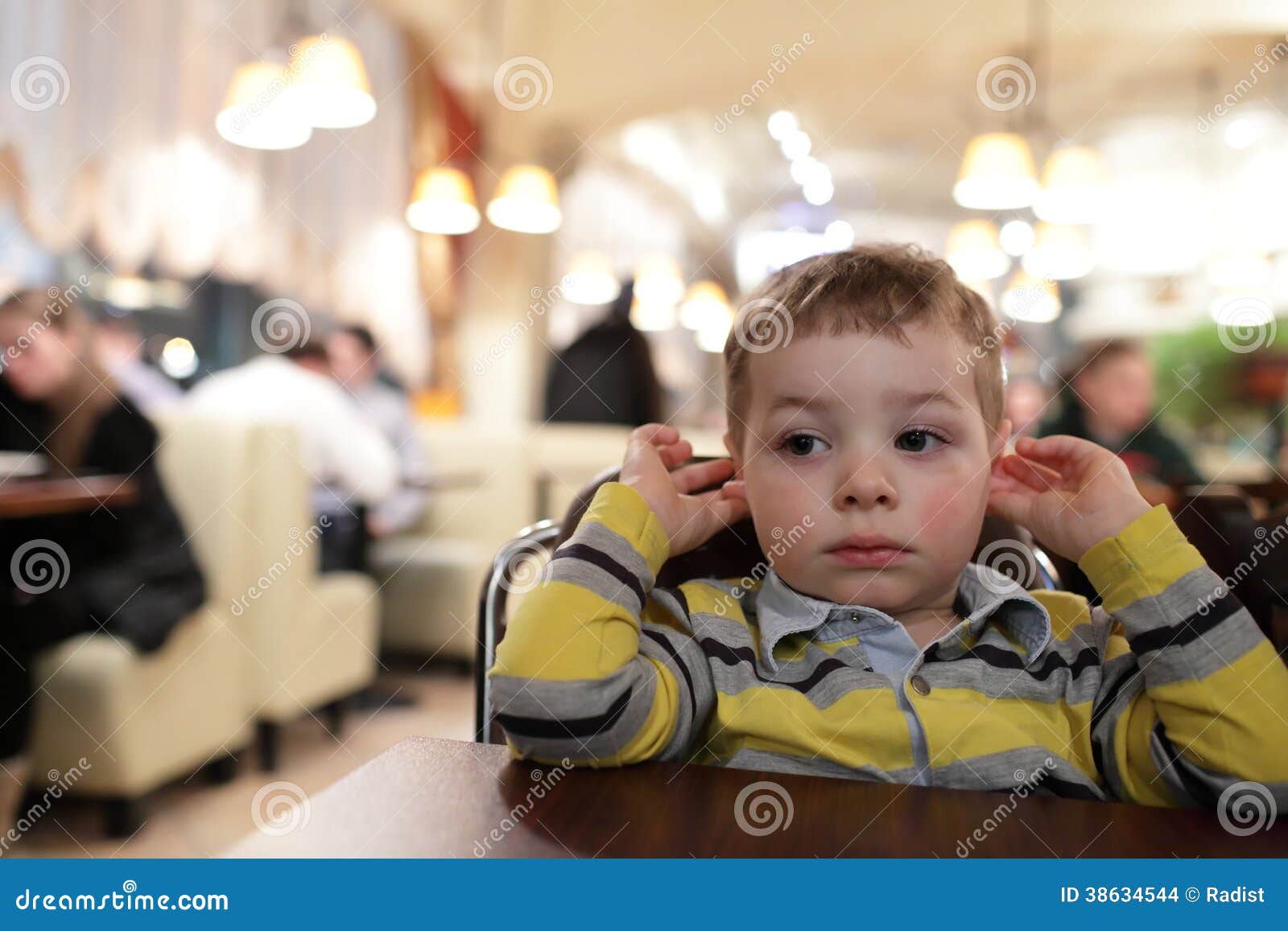 Child at cafe stock photo. Image of individuality, adorable - 38634544