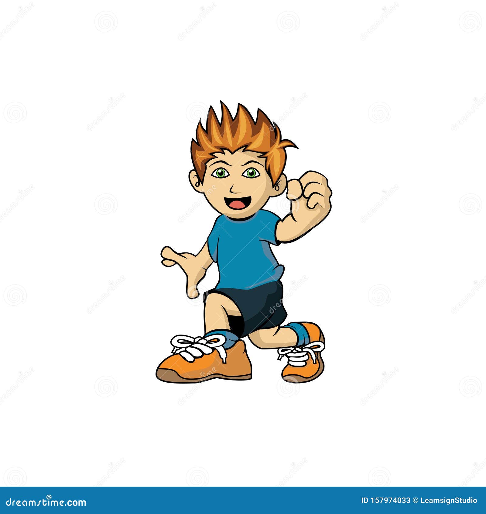 Child Cartoon Design Vector Stock Vector - Illustration of mascot, boys ...