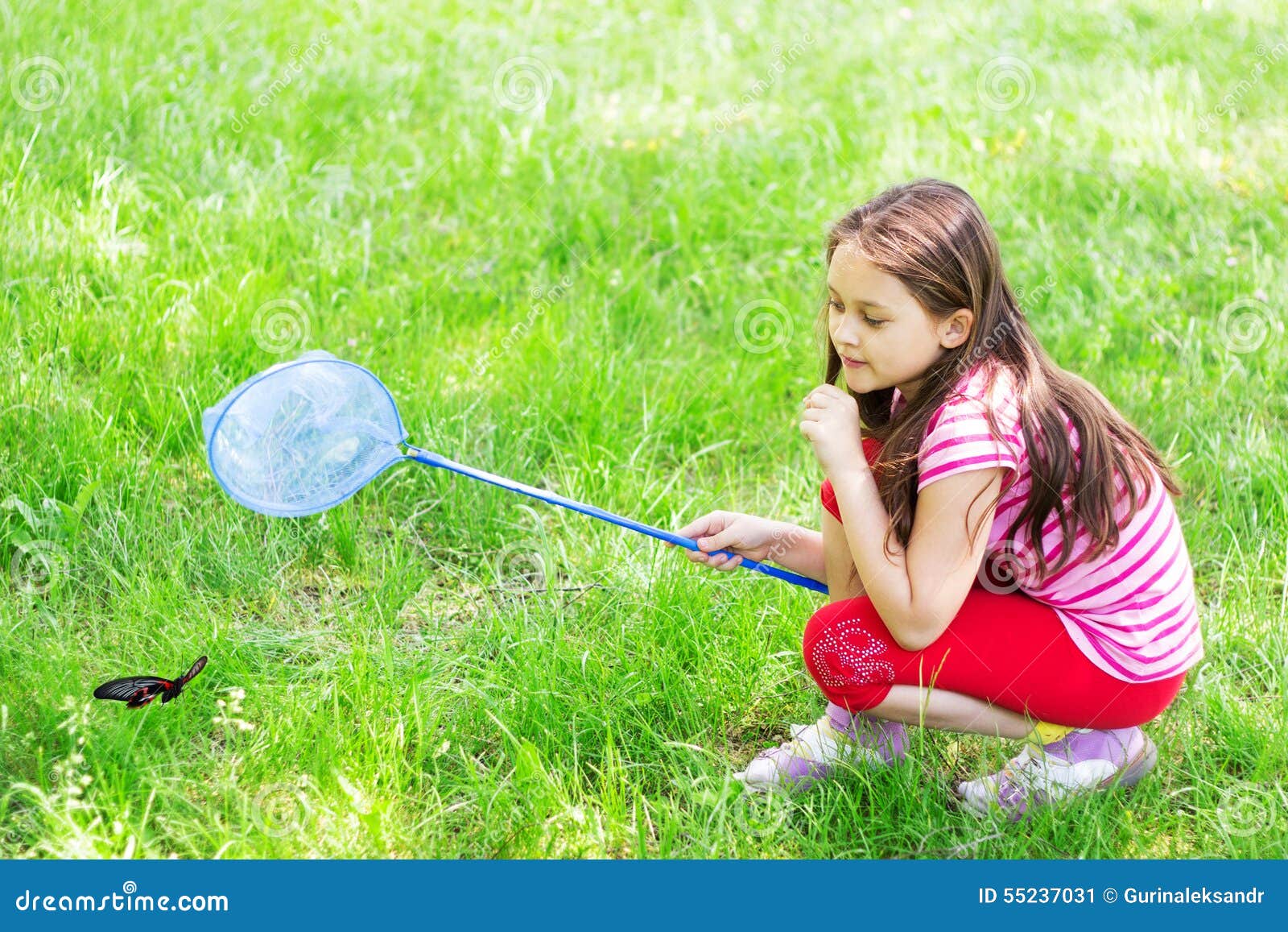 Child catches a butterfly stock image. Image of babies - 55237031