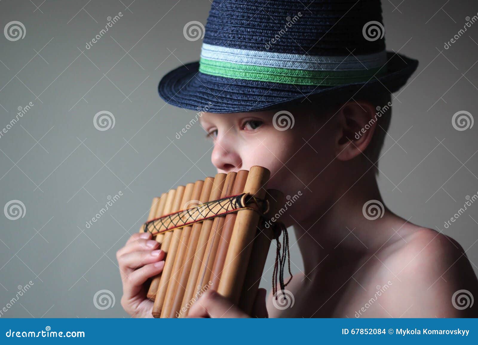 Child stock photo. Image of little, childhood, pipe, panpipes - 67852084