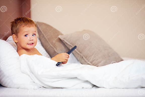 Child, Caught on Watching Banned Tv Stock Image - Image of forbidden ...