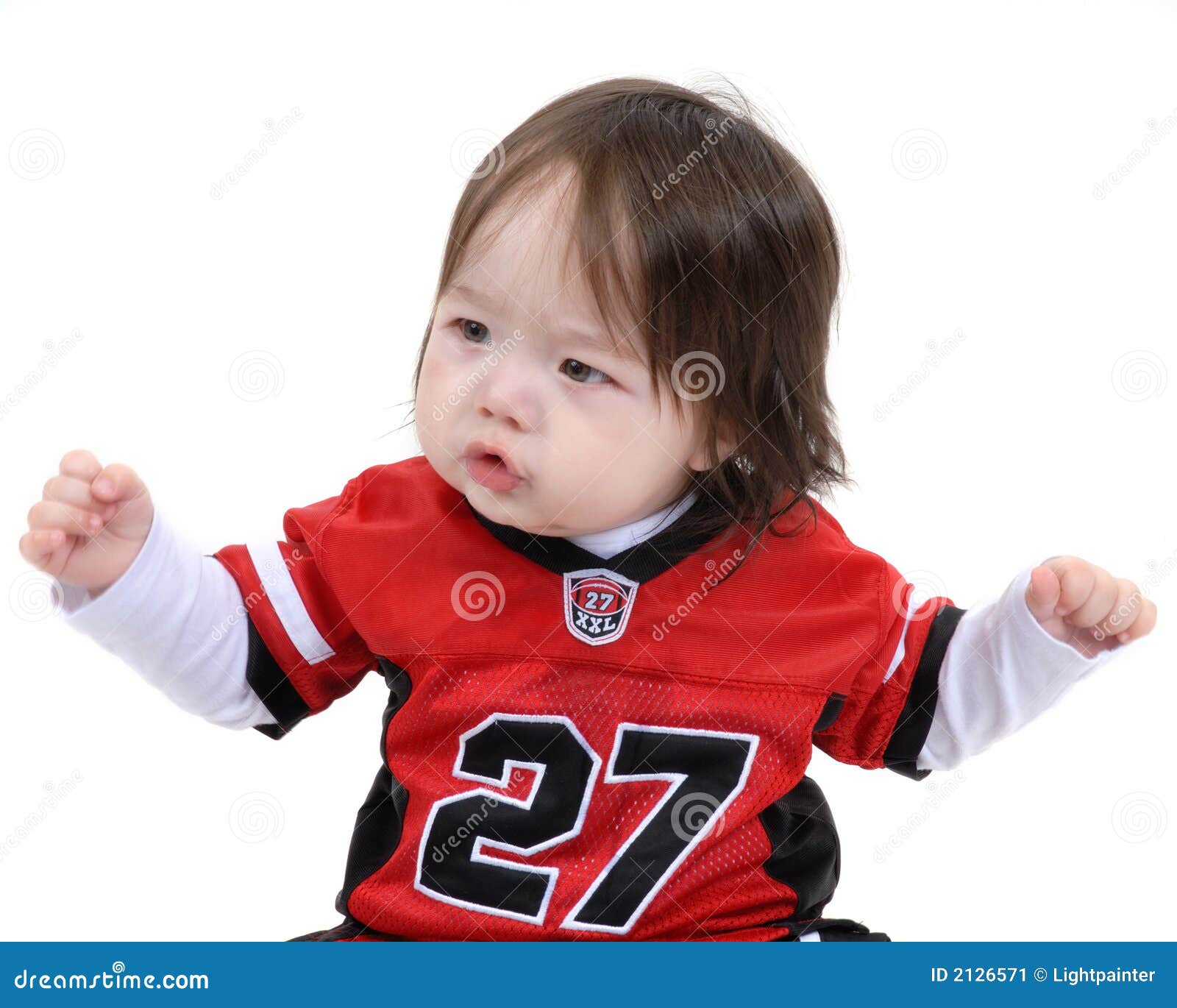 Child cheering stock image. Image of background, blue - 2126571