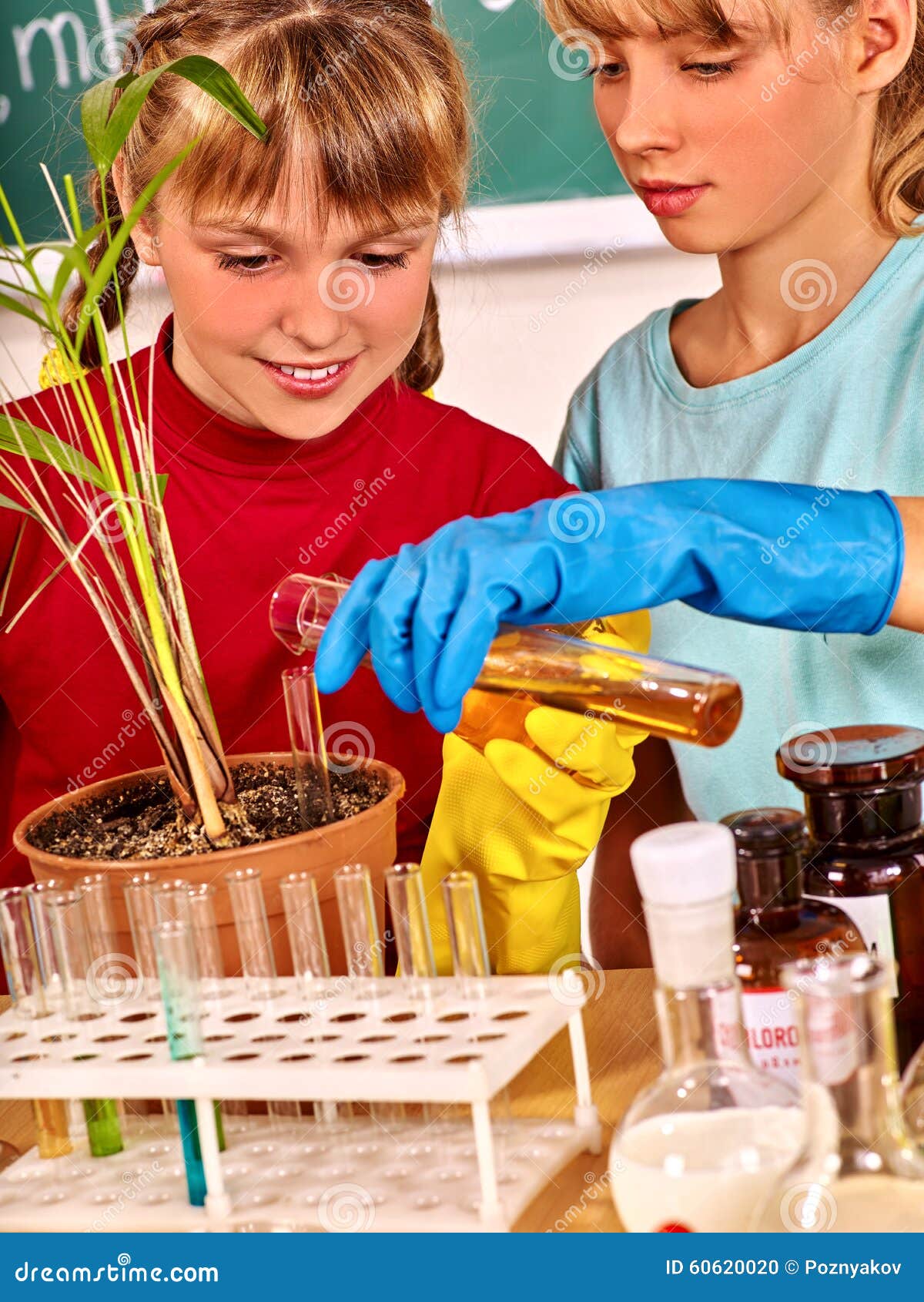 Child in chemistry class stock photo. Image of chemistry - 60620020