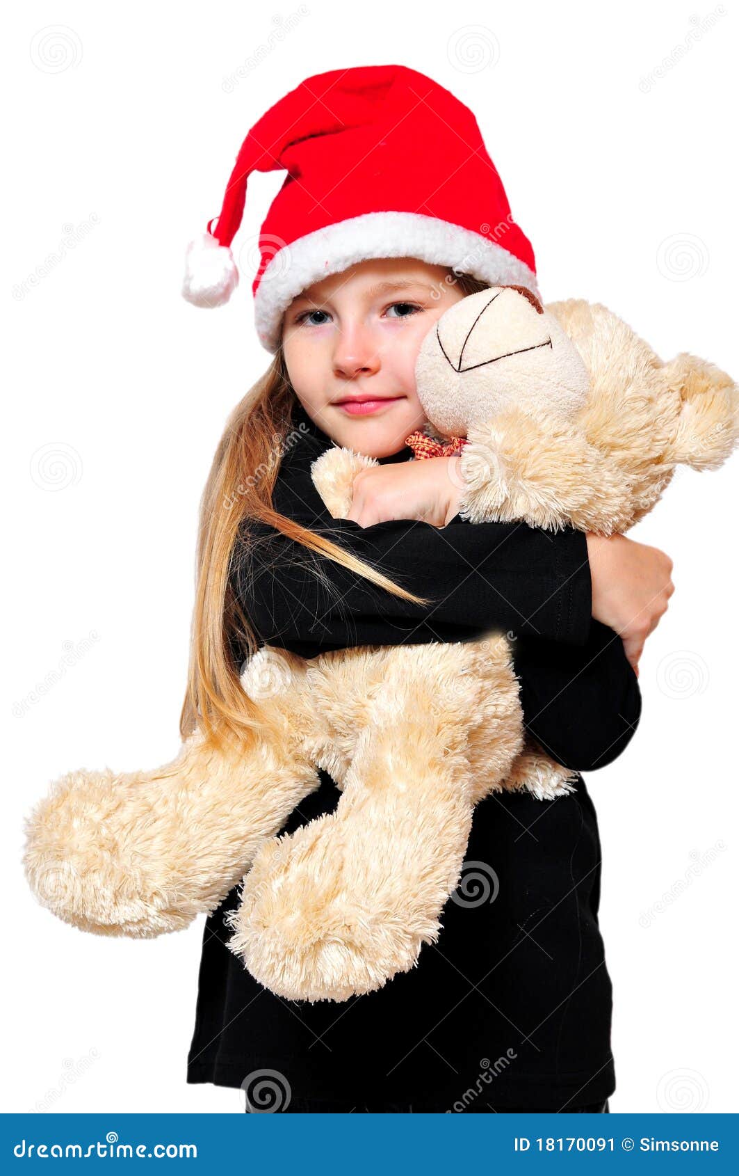 Child Christmas Teddy stock image. Image of young, heart - 18170091
