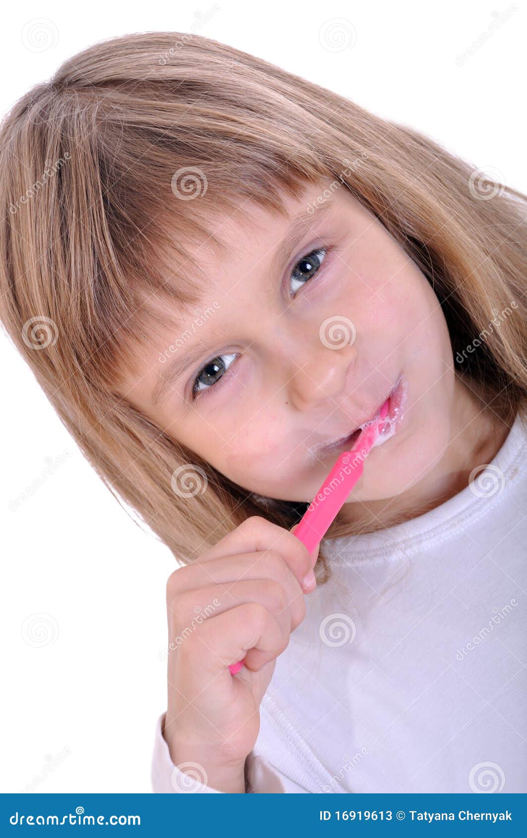 Child cleaning teeth stock image. Image of medical, brushing - 16919613