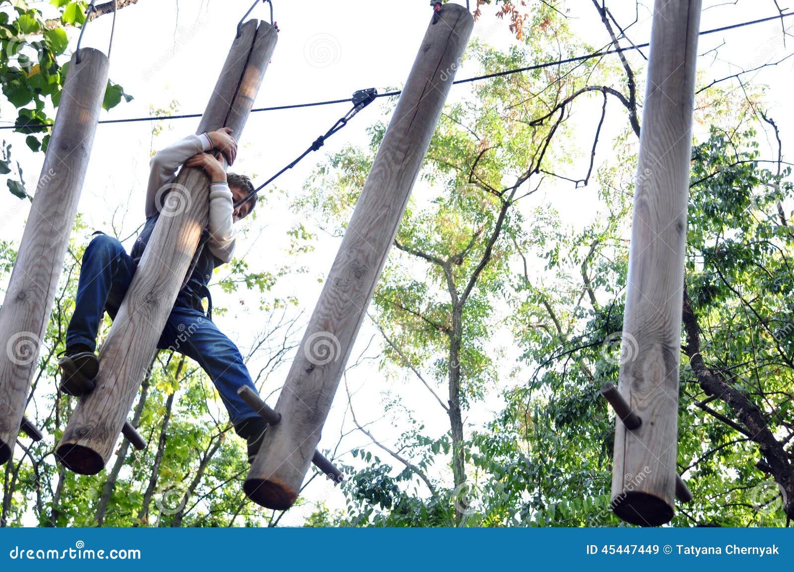 Climbing Adventure Equipment Flat Lay View. Top View Of Extreme ...