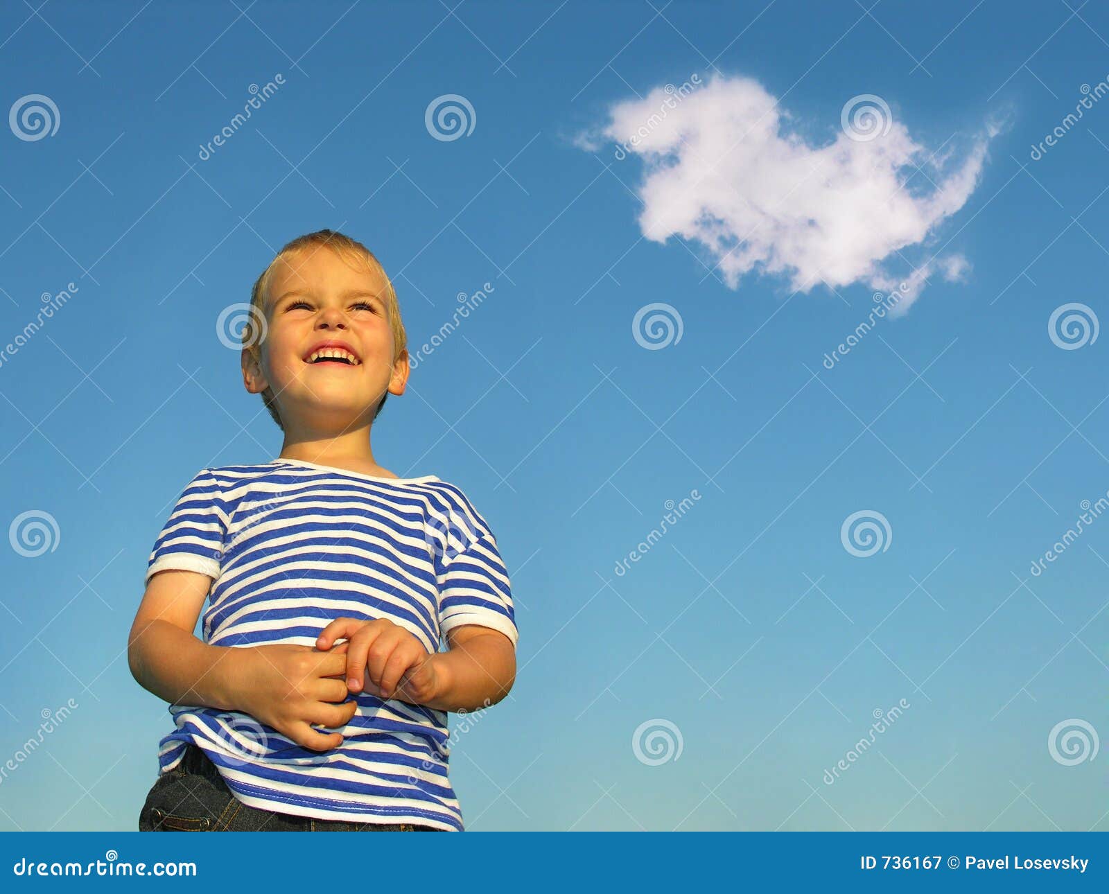 Child with cloud stock image. Image of cute, casual, adorable - 736167