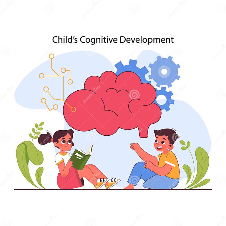 Child Cognitive Development. Process of Kids Intelligence, Creativity ...