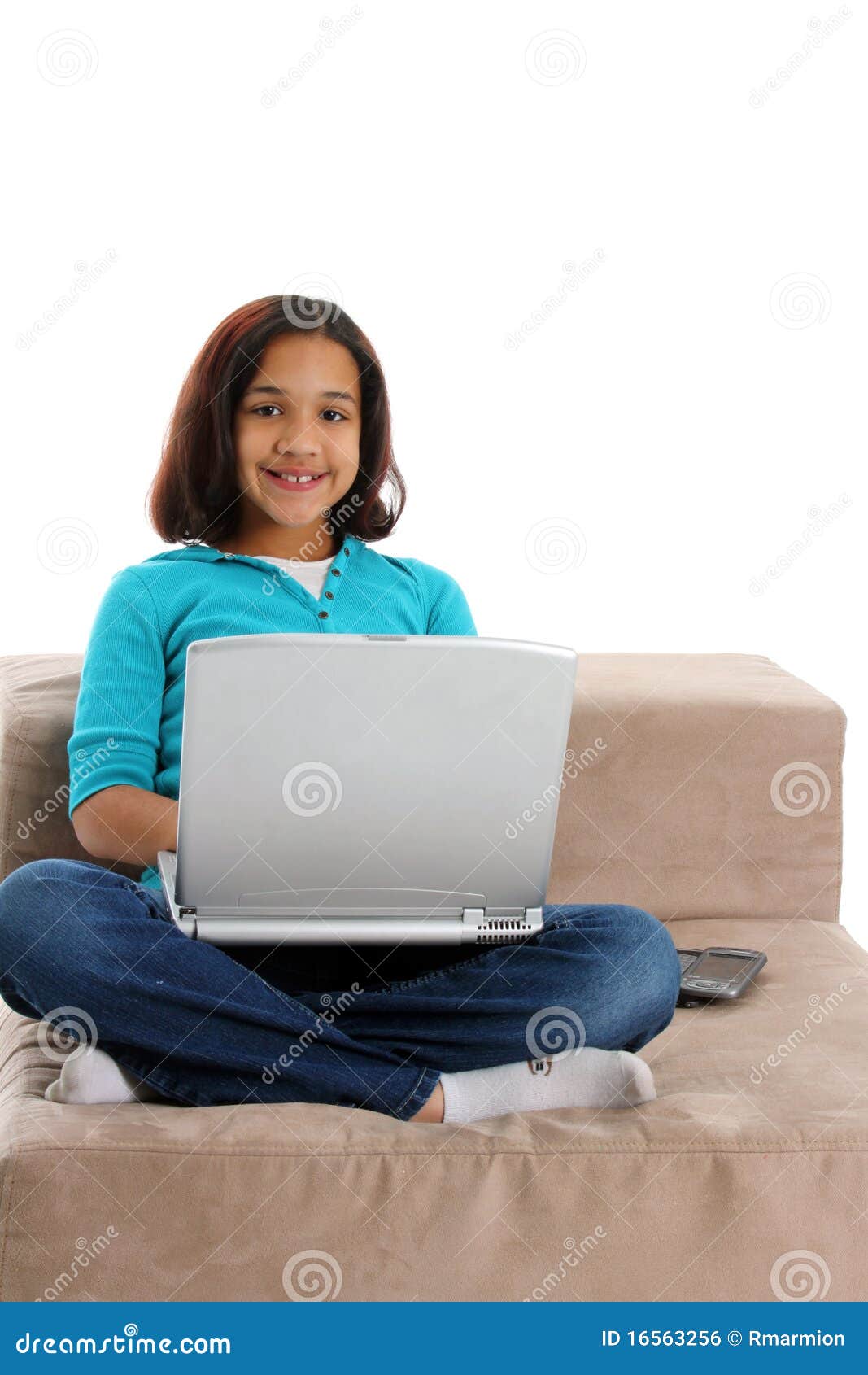 Child on Computer stock photo. Image of typing, laptop - 16563256