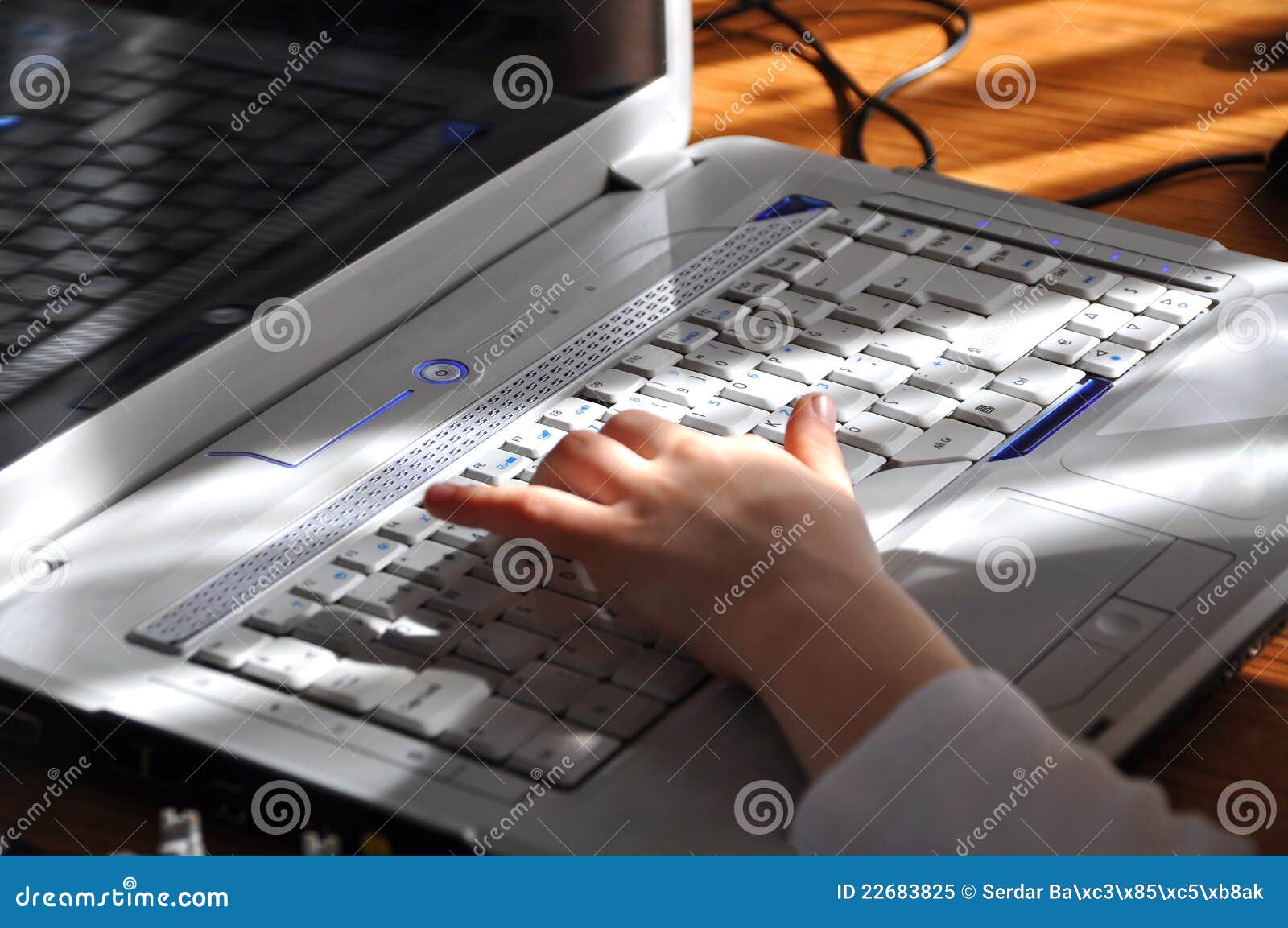 Child and computer stock image. Image of connect, message - 22683825