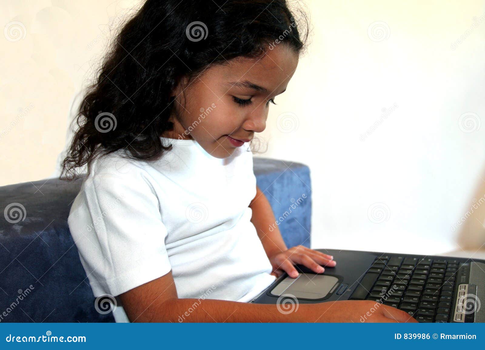 Child on Computer stock photo. Image of checkout, books - 839986
