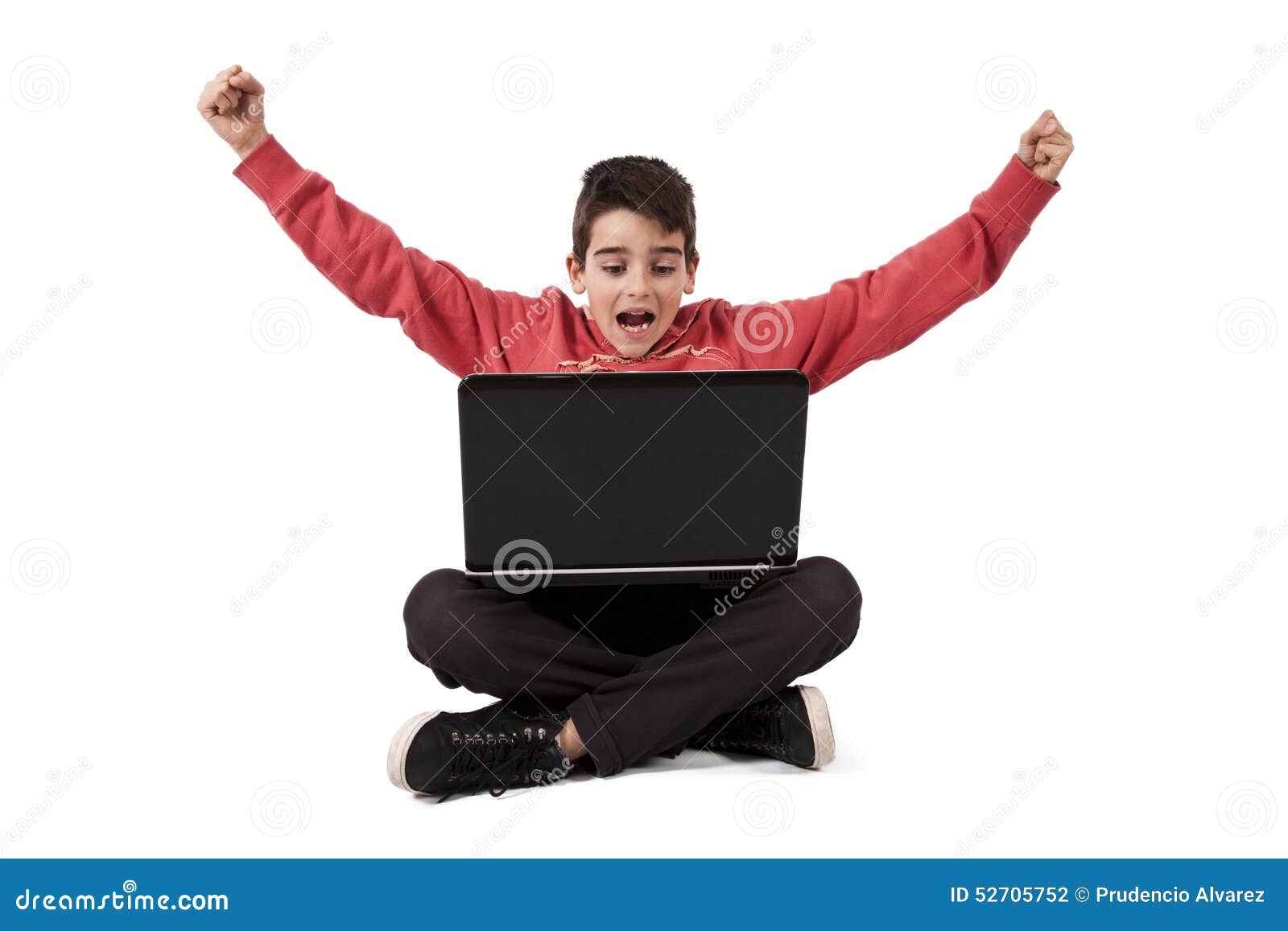 Child with computer stock photo. Image of communications - 52705752