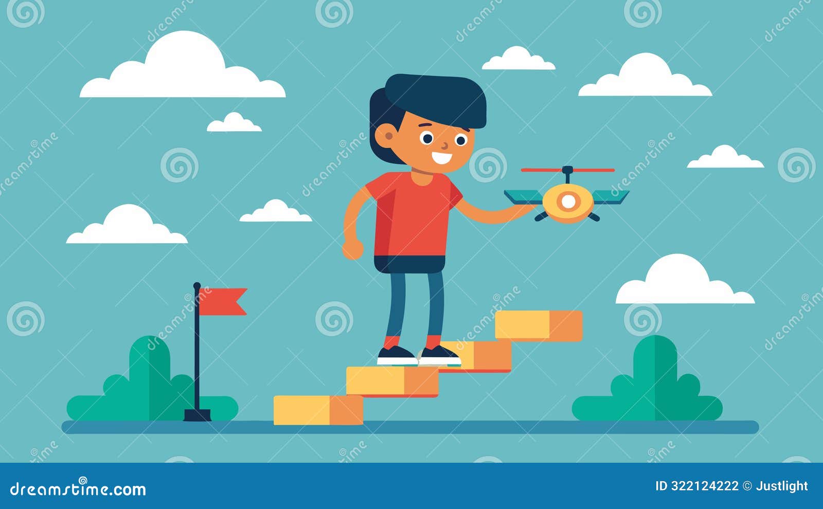 A Child Confidently Presenting Their Final Project A Fully Functional ...