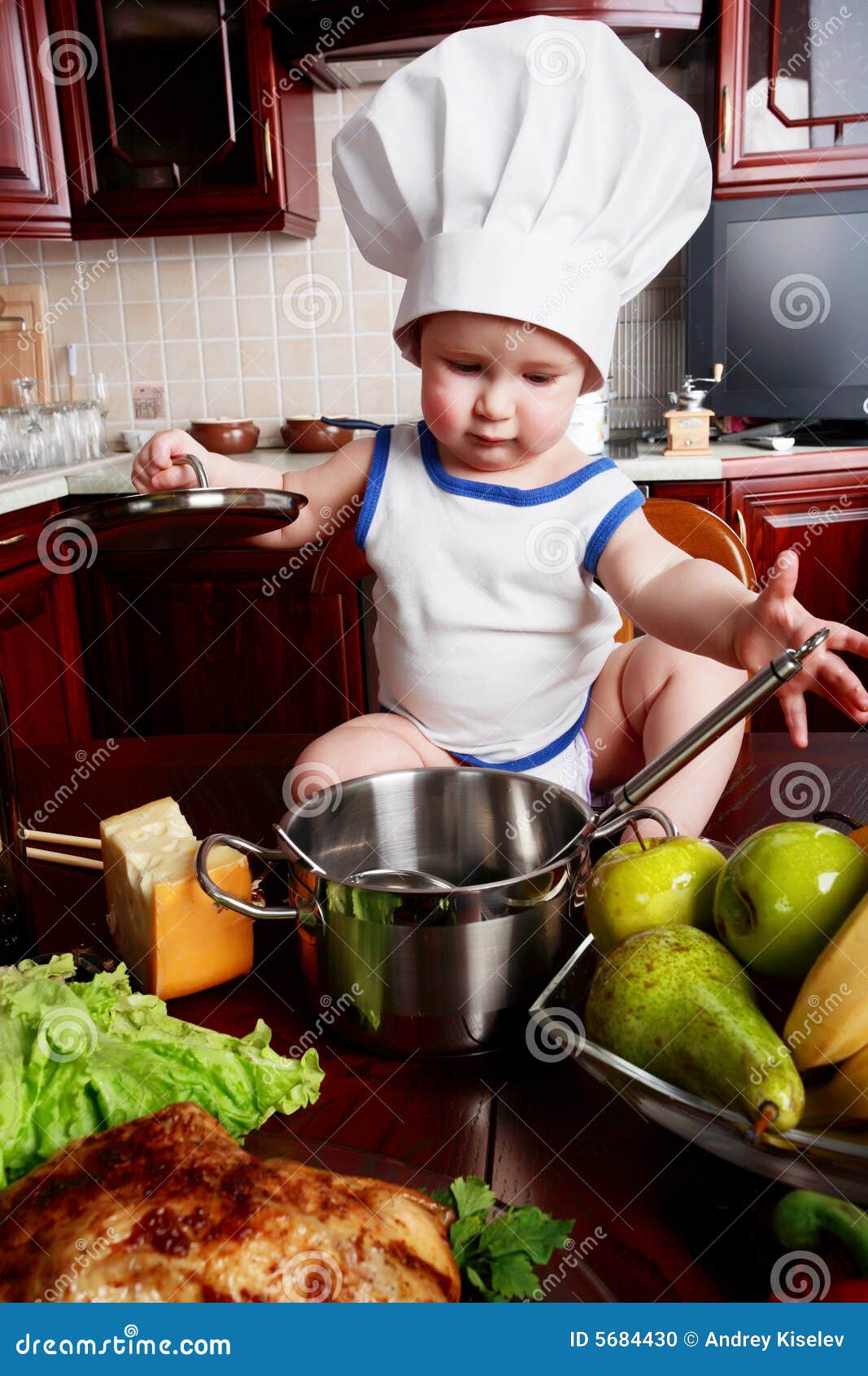 Child cook stock photo. Image of fruits, baby, vegetables - 5684430