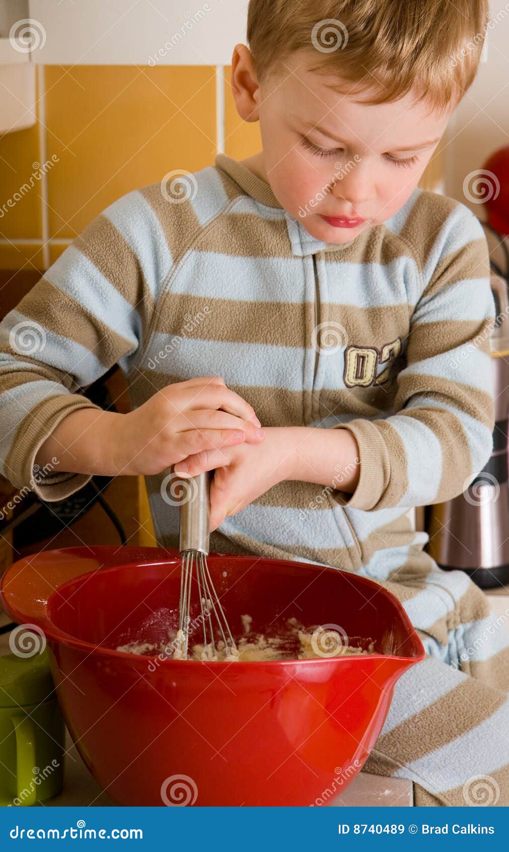 Child cooking stock image. Image of baking, helping, toddler - 8740489