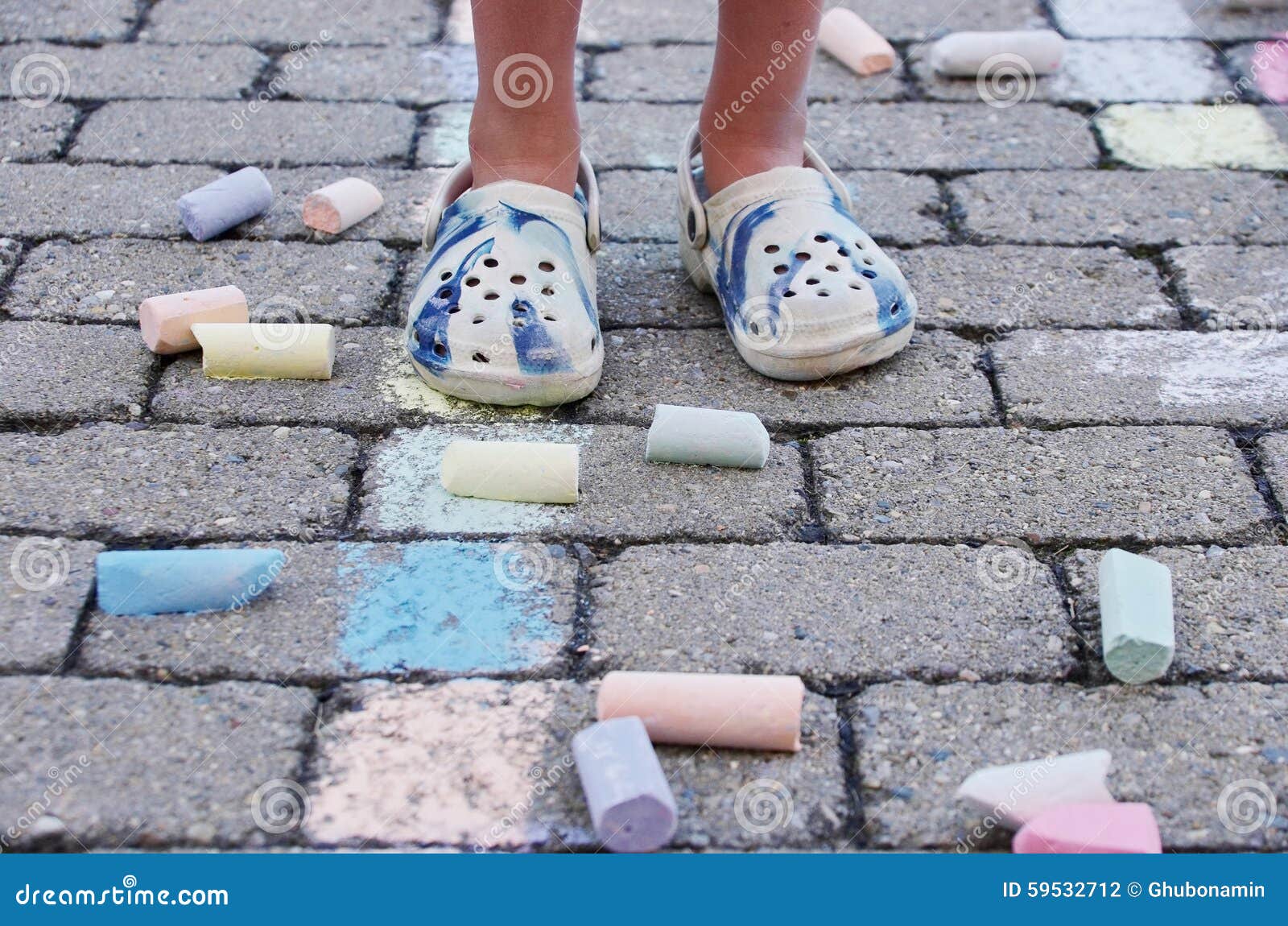 Child crayon playing stock photo. Image of learning, drawing - 59532712