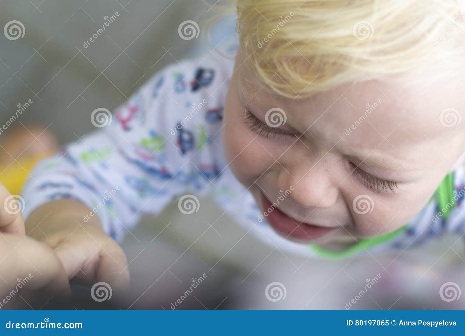 The Child is Crying from Frustration, Pain or a Bad Mood Stock Image ...