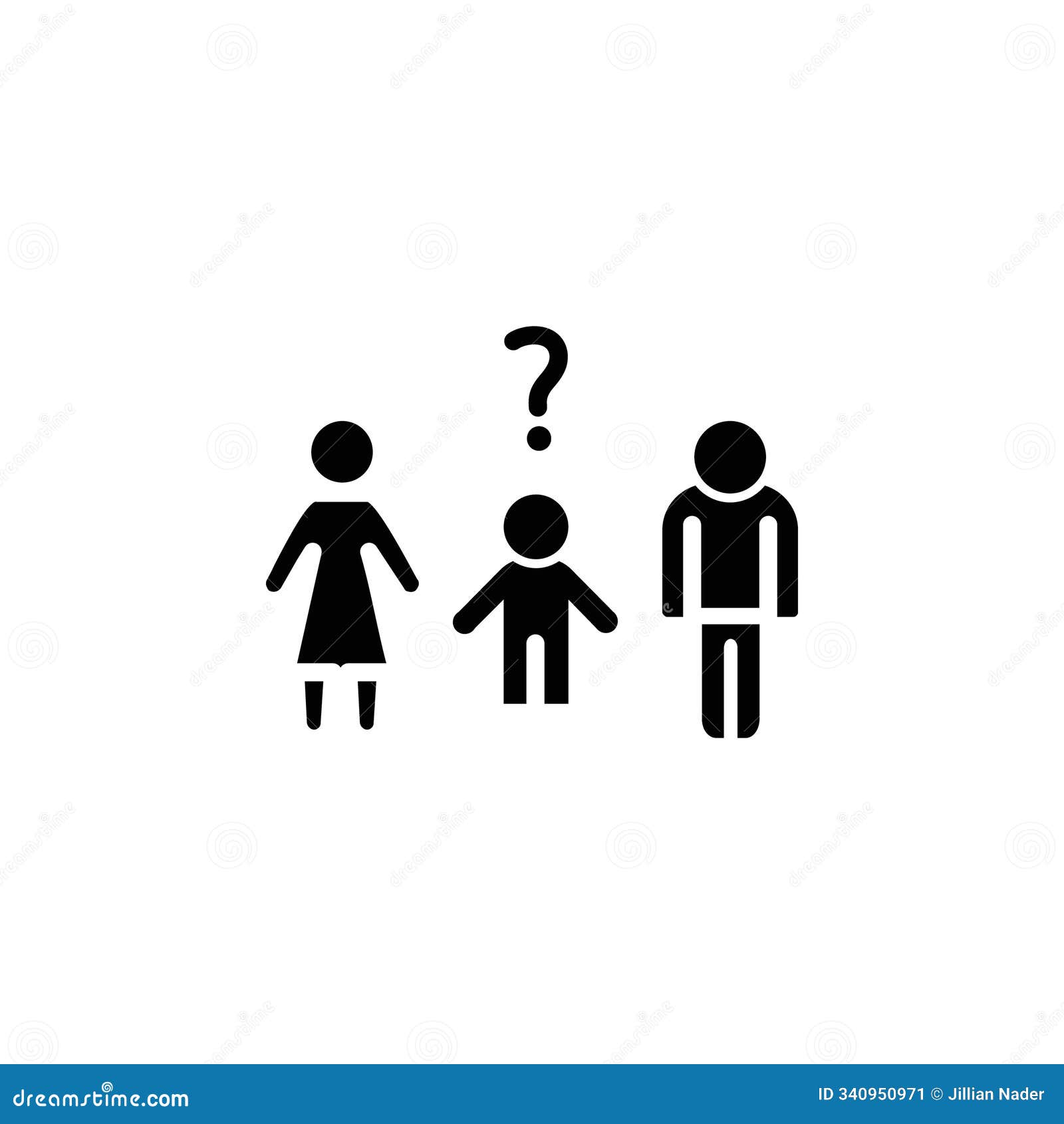 Child Custody Icon Web Design in Vector Stock Vector - Illustration of ...
