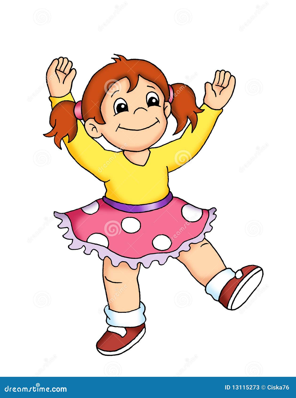 Child and the dance rock stock vector. Illustration of colored - 13115273