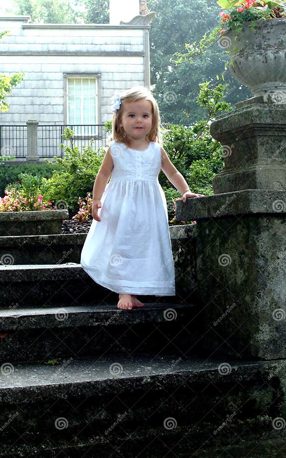 Child Decending Stone Steps Stock Image - Image of descends, stand: 6854985