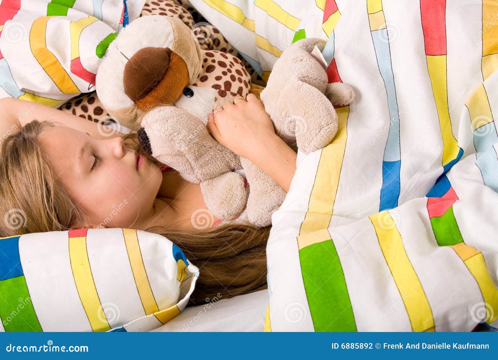 Child in a deep sleep stock photo. Image of girl, nightwear - 6885892