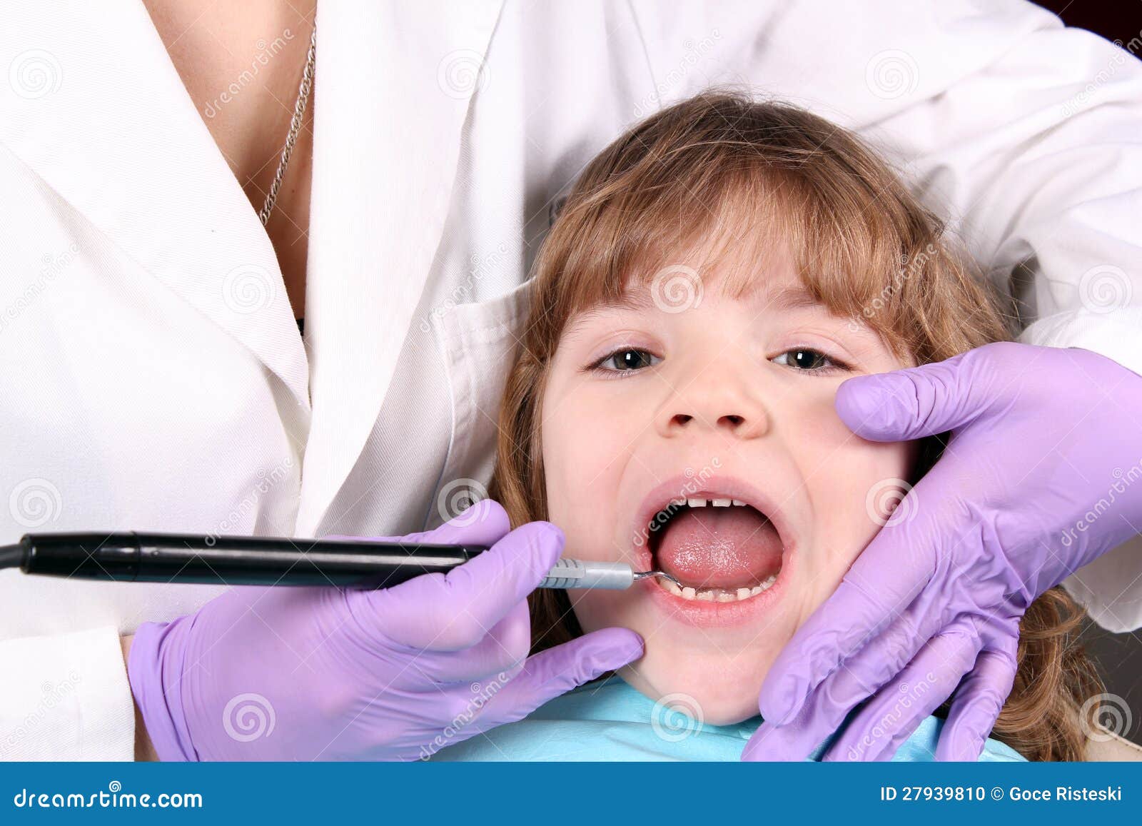 Child dental check stock photo. Image of helping, open - 27939810