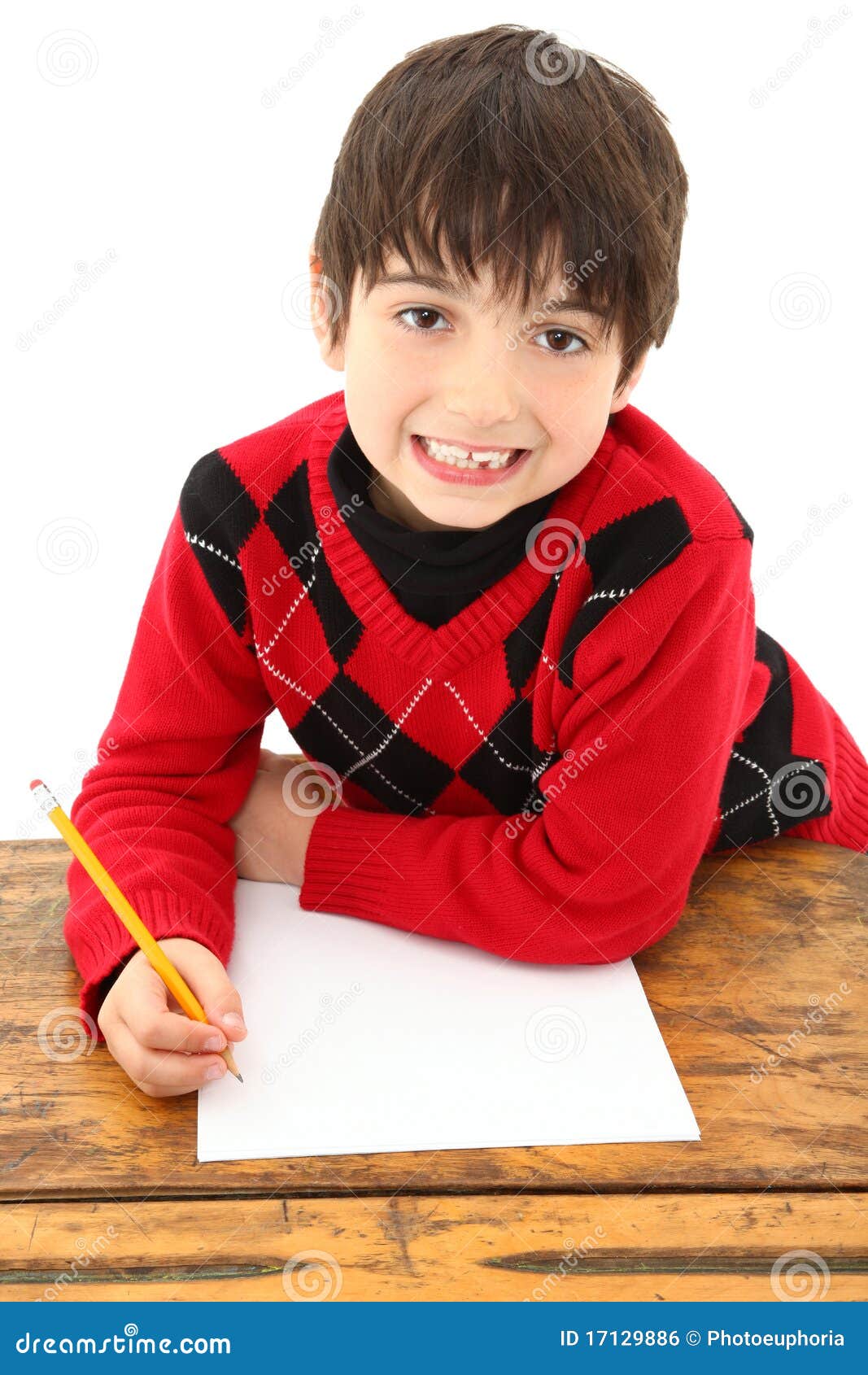 Child Desk Student Work stock photo. Image of caucasian - 17129886