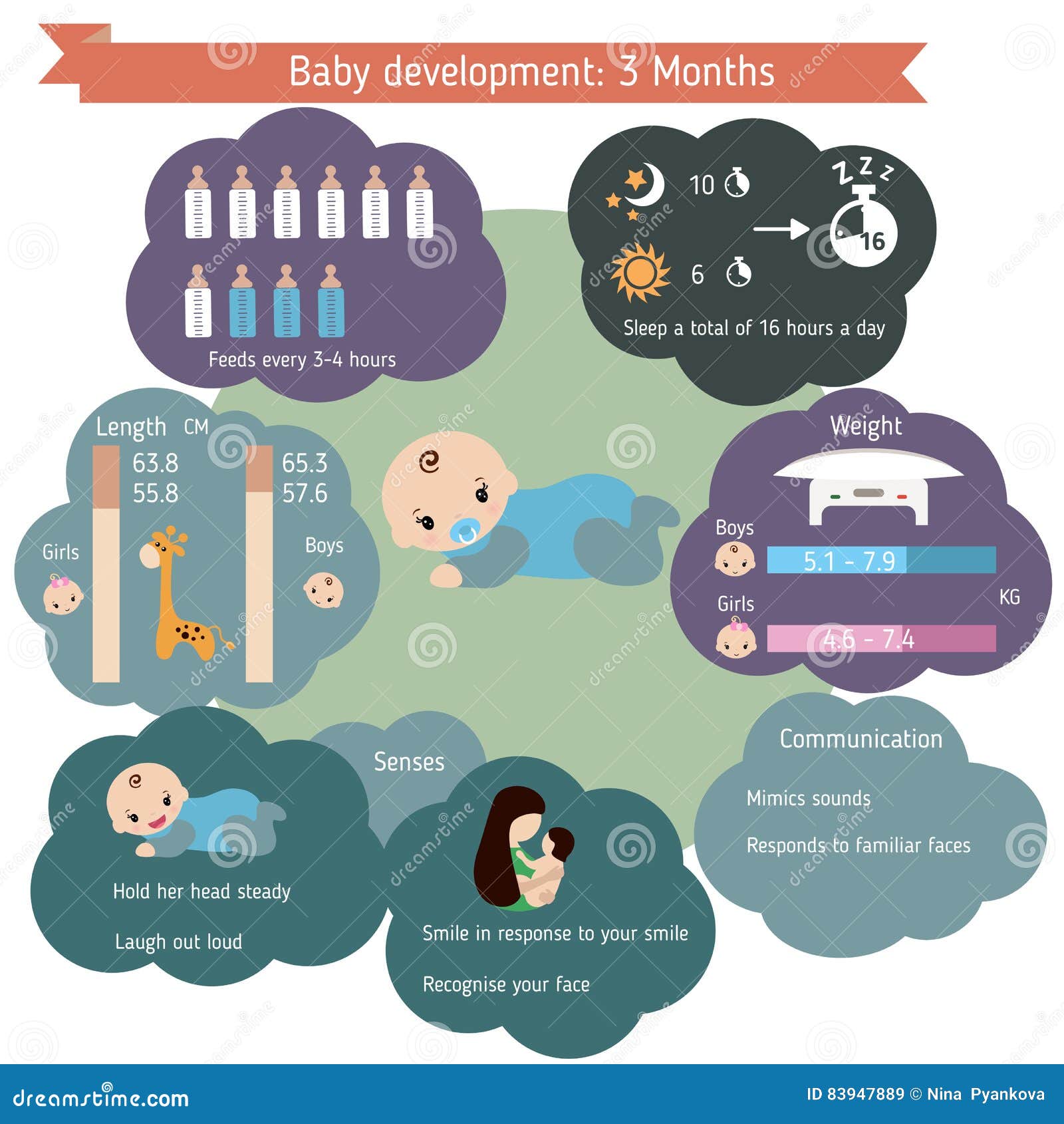 Child Development Infographics Stock Vector - Illustration of child ...