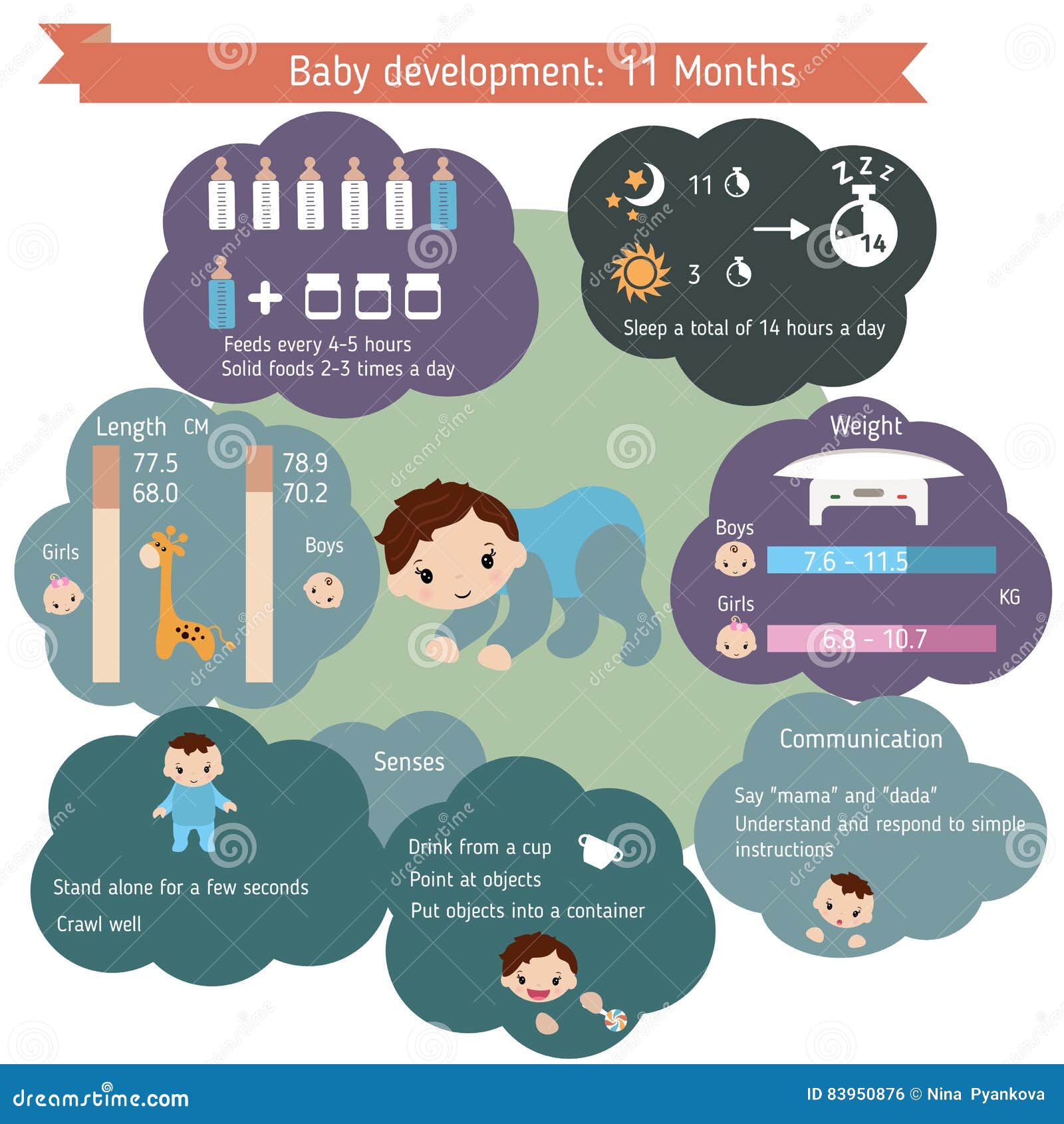 Child Development Infographics Vector Illustration | CartoonDealer.com ...