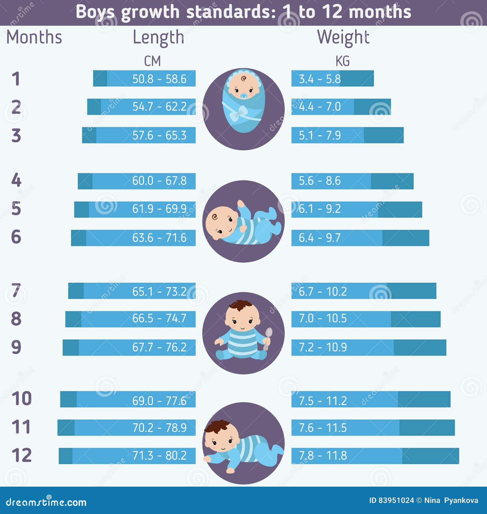 Child Development Infographics Stock Vector - Illustration of growing ...