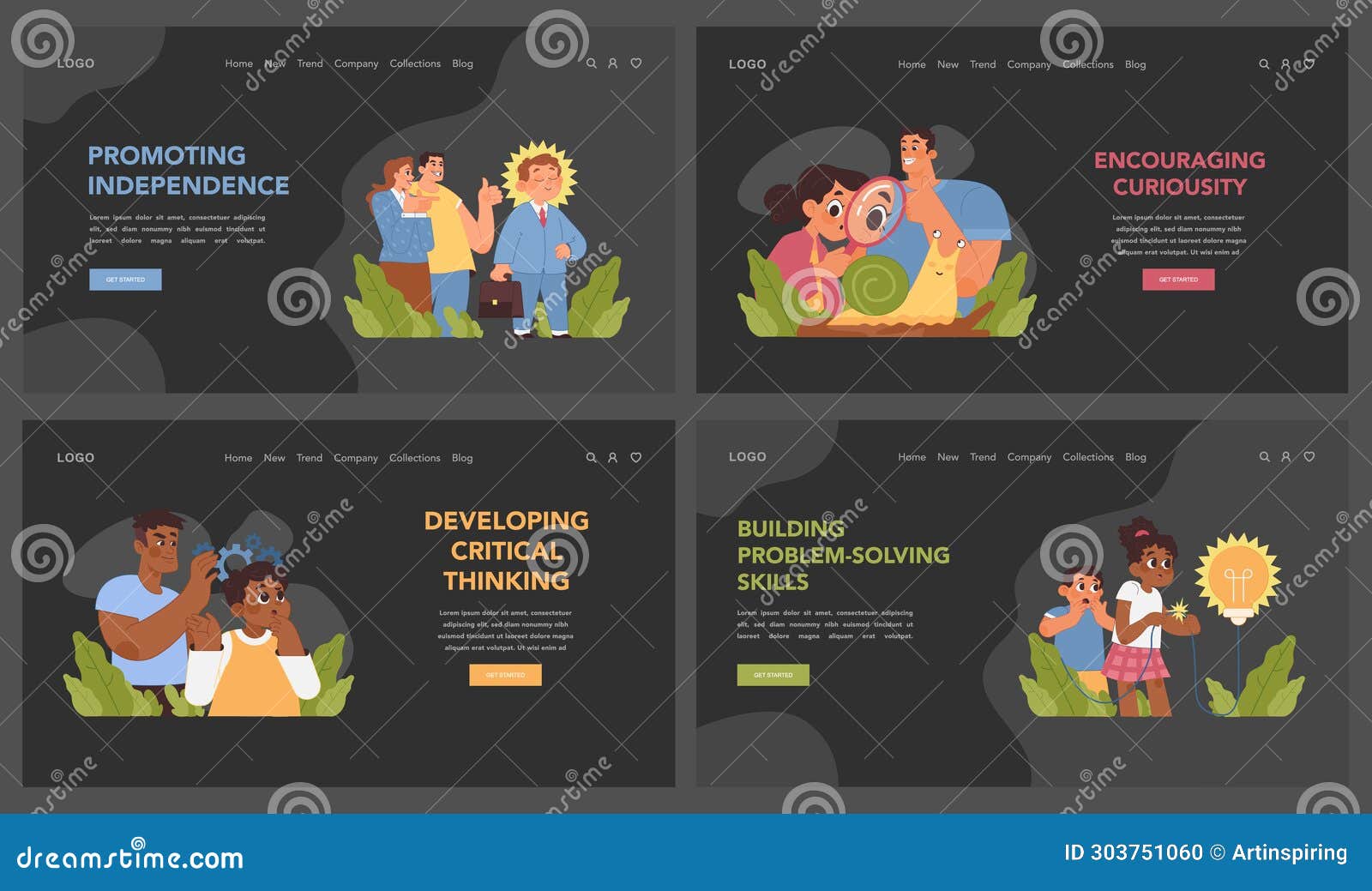 Child Development Set. Flat Vector Illustration Stock Vector ...