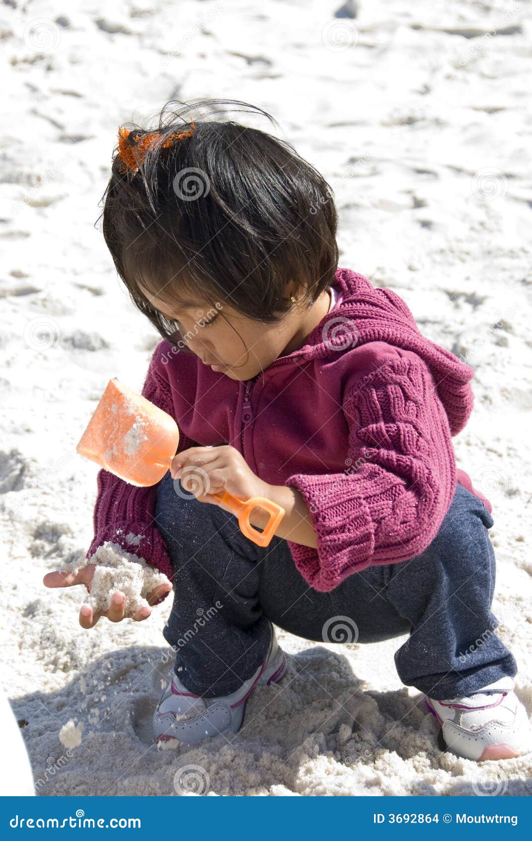 Child digging for treasure stock photo. Image of happy - 3692864
