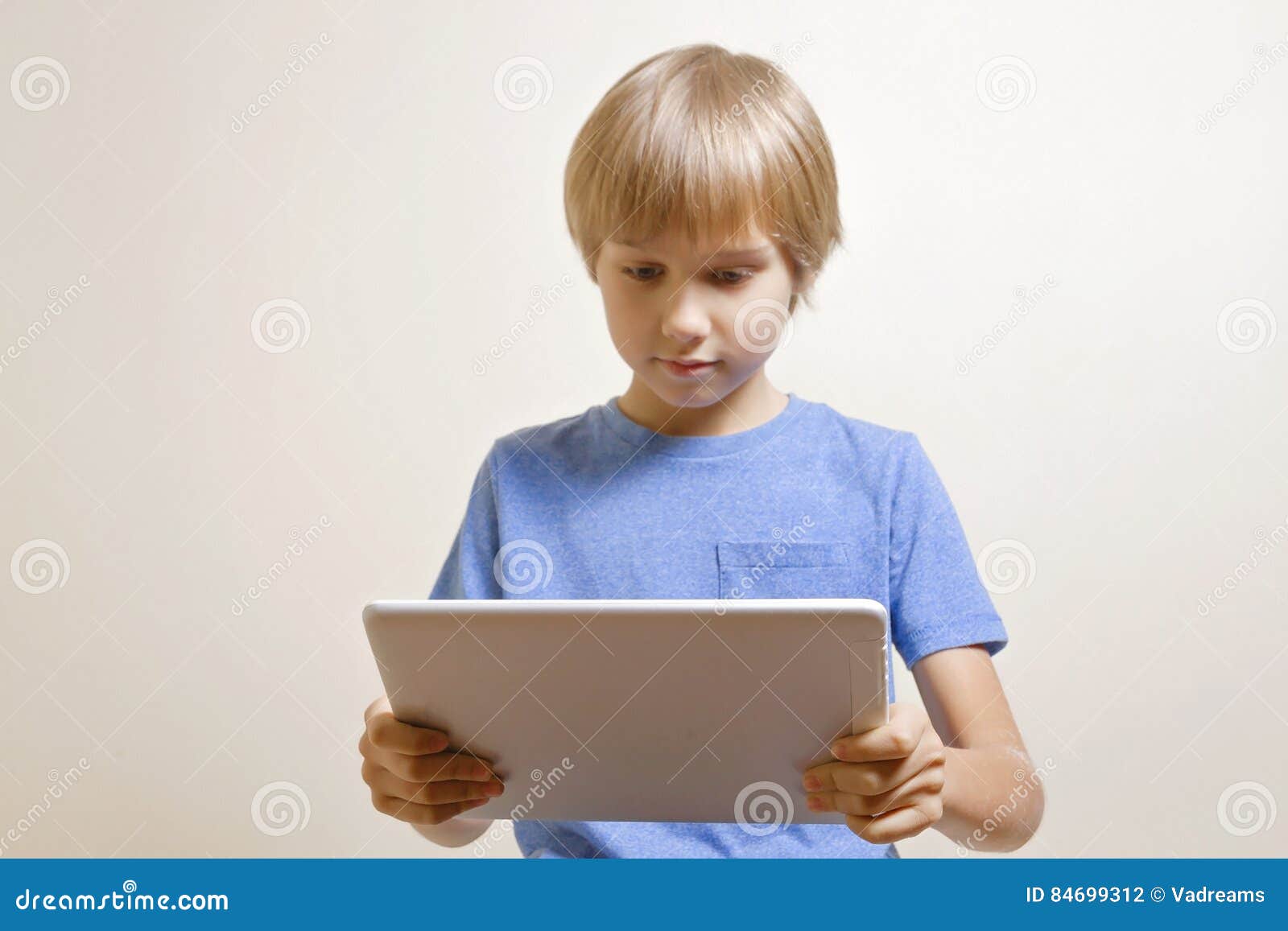 Child with Digital Tablet Computer Stock Photo - Image of school ...