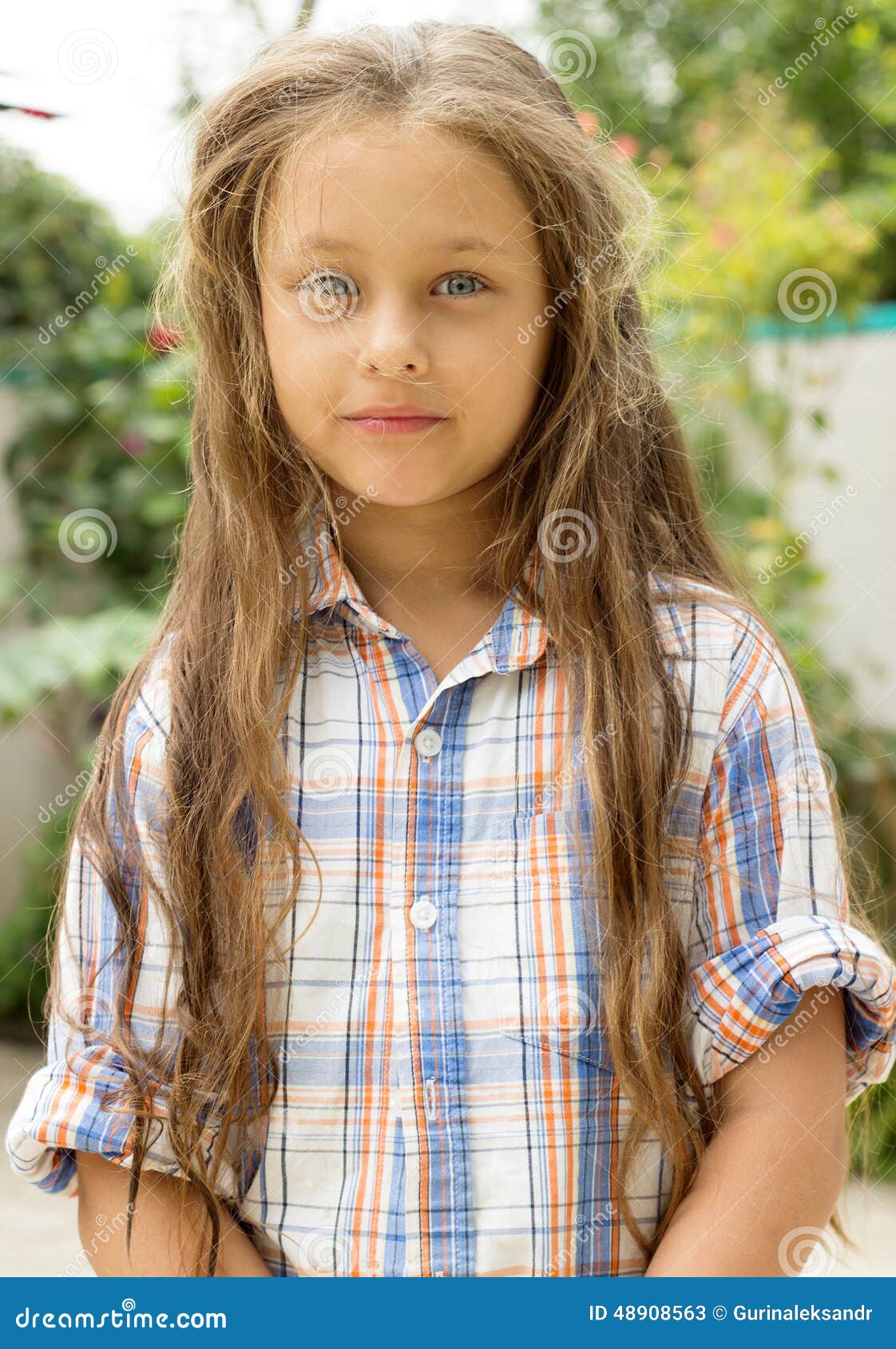 Child with disheveled hair stock image. Image of enjoyment - 48908563