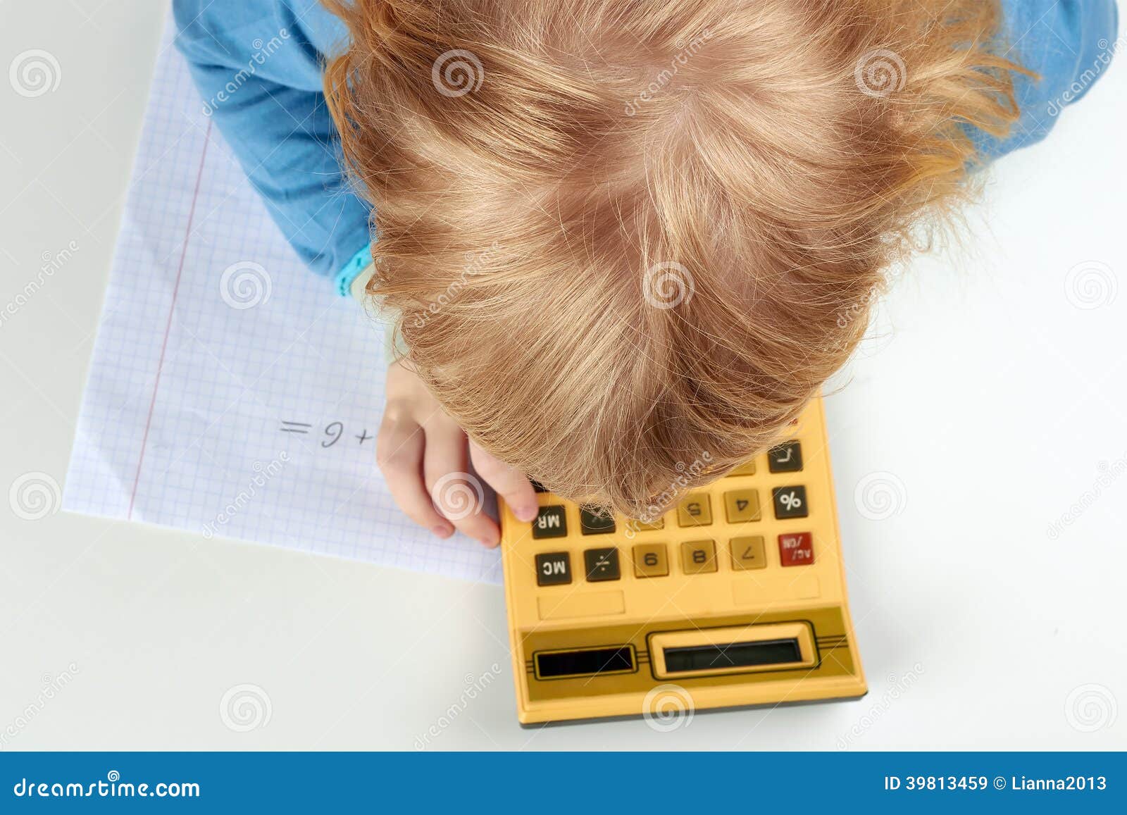 Child With A Calculator Stock Photo | CartoonDealer.com #33078420