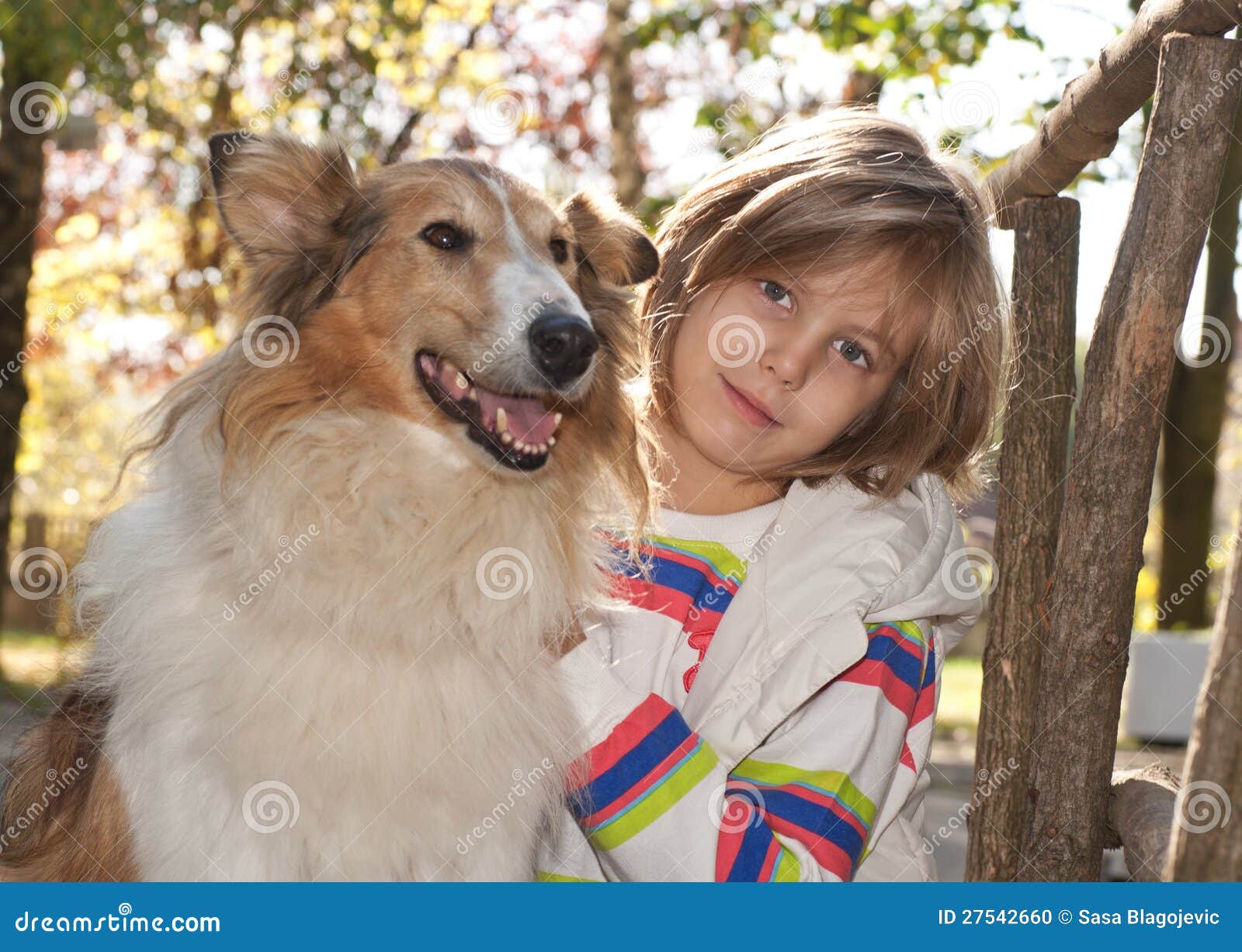 Child and dog stock photo. Image of happiness, outdor - 27542660