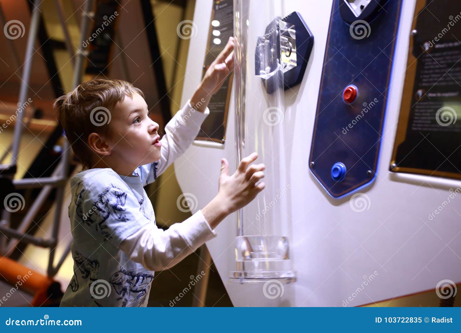 Child Doing a Physical Experiment Stock Image - Image of inside, clever ...