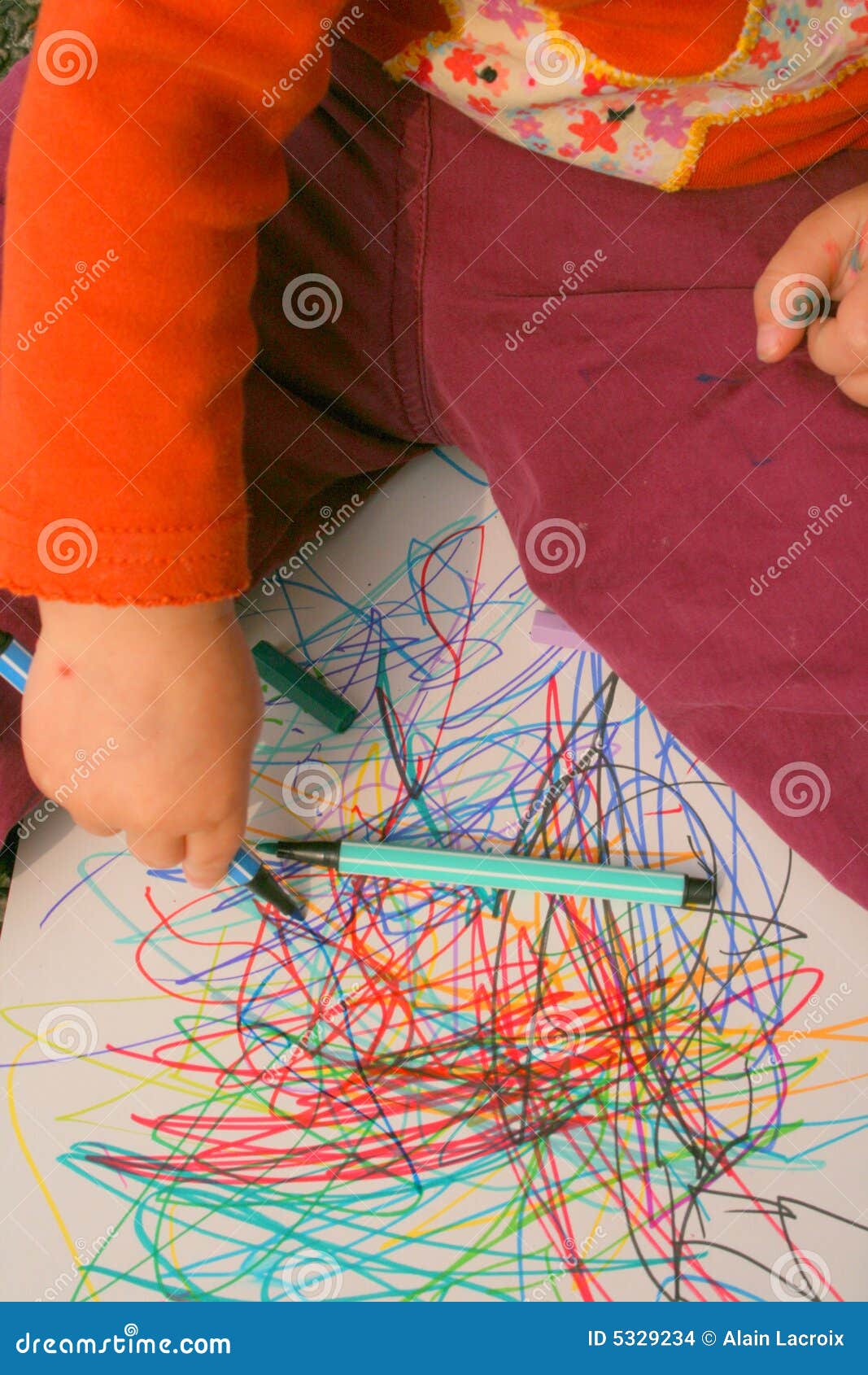 Child drawing stock photo. Image of doodle, care, amusement - 5329234