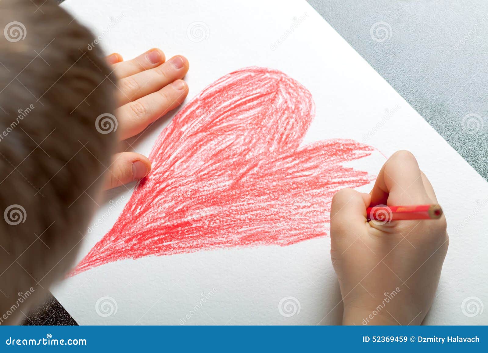 Child draws stock image. Image of portrait, table, child - 52369459