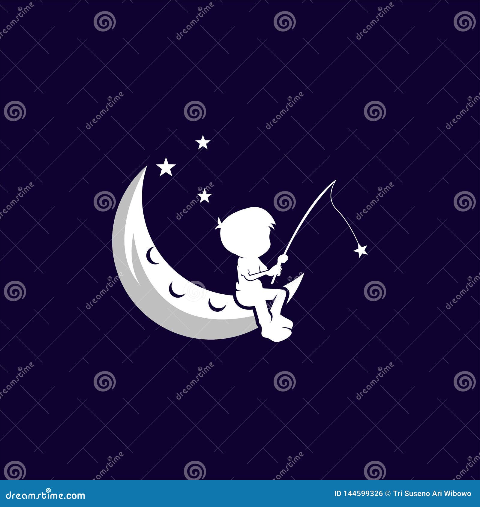Child Dream Vector Design Illustration Template Stock Illustration ...