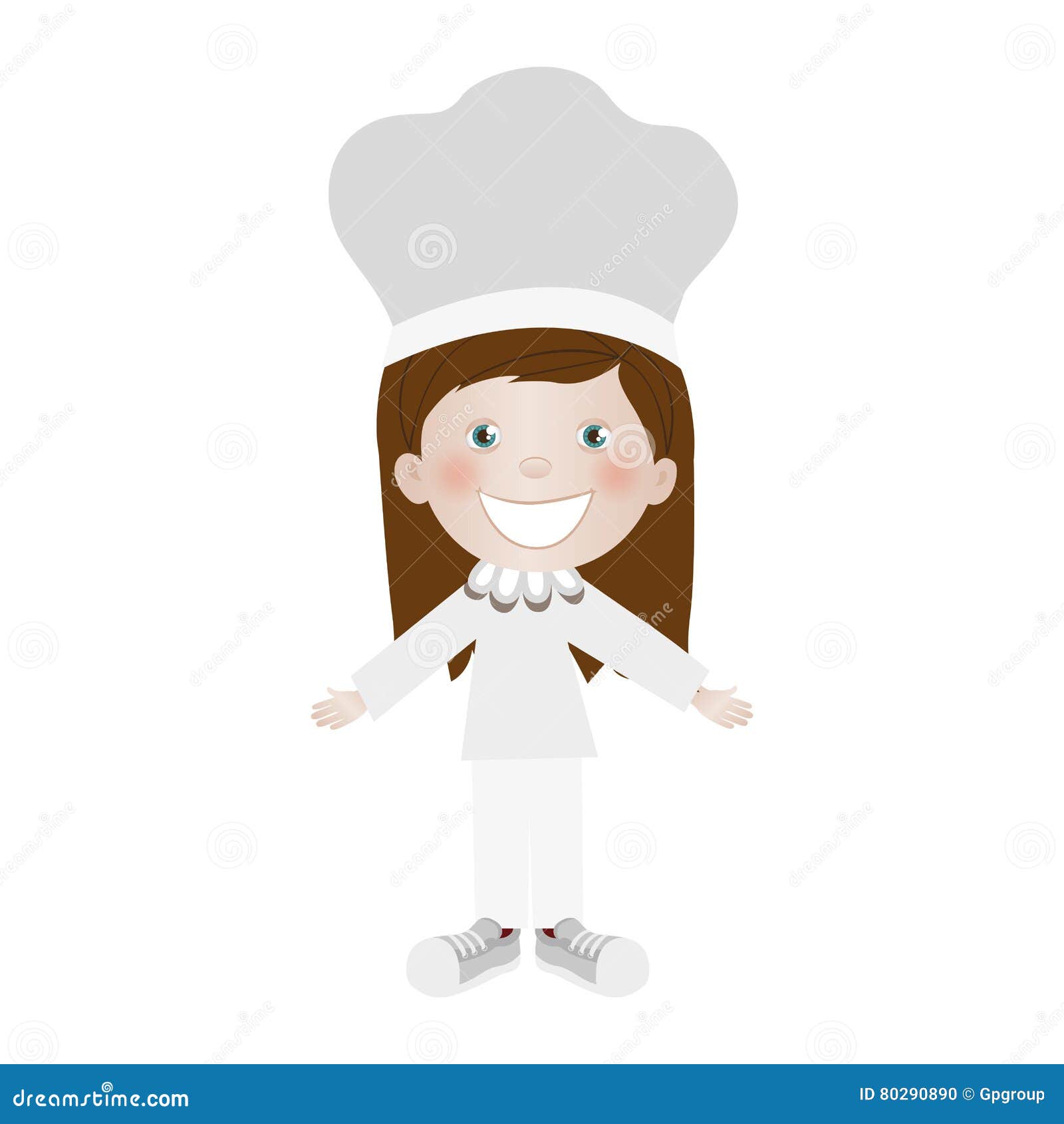 Child Dressed As Chef Icon Image Stock Vector - Illustration of dinner ...