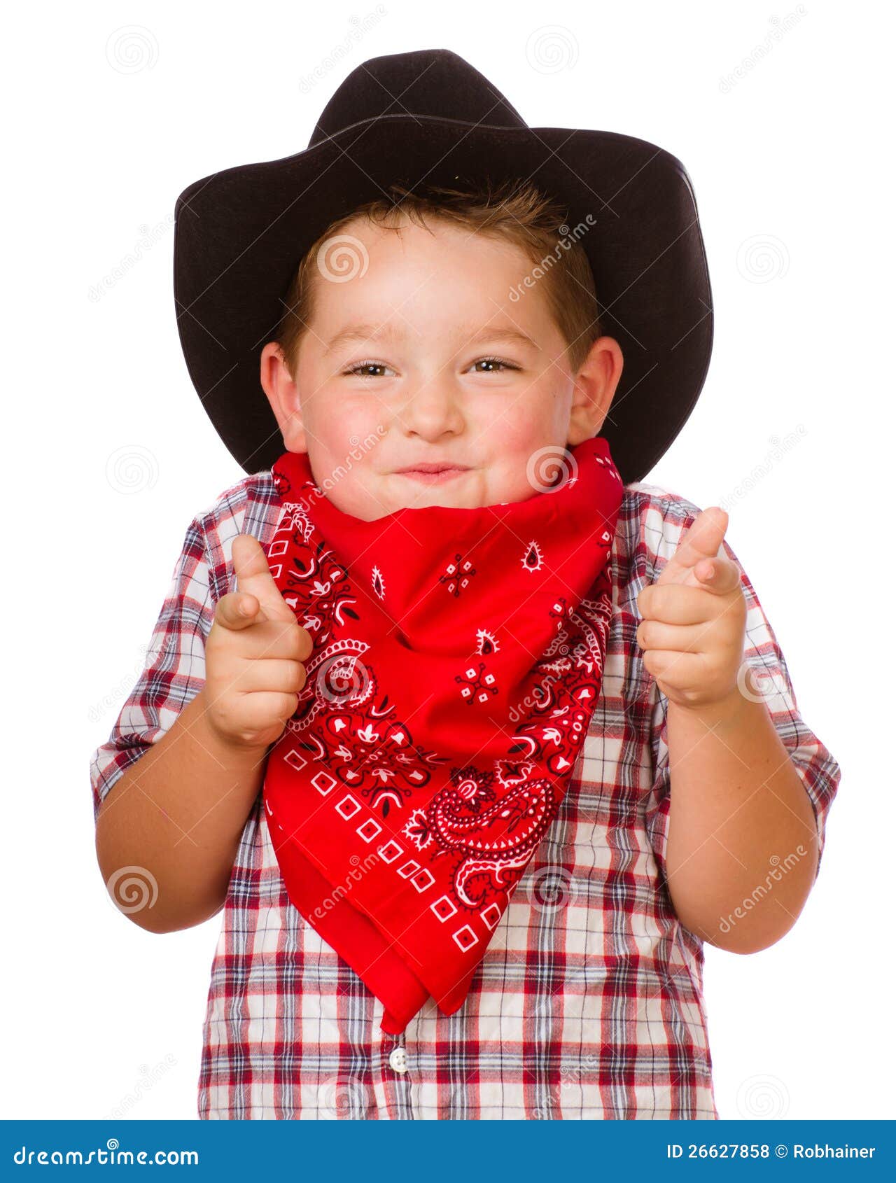Child Dressed Up As Cowboy Playing Stock Photo - Image of little ...