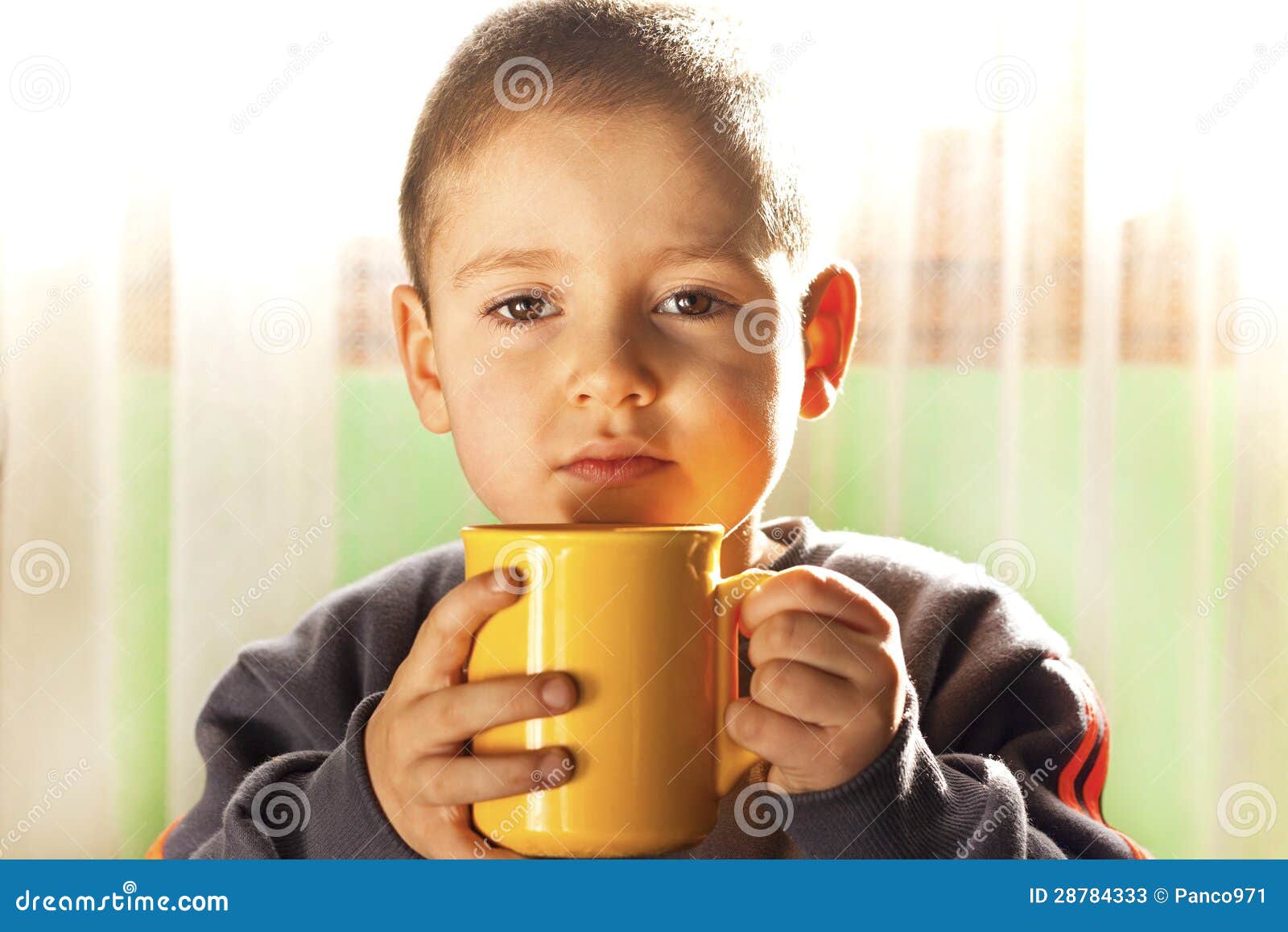 Child drinking tea stock image. Image of little, youth - 28784333