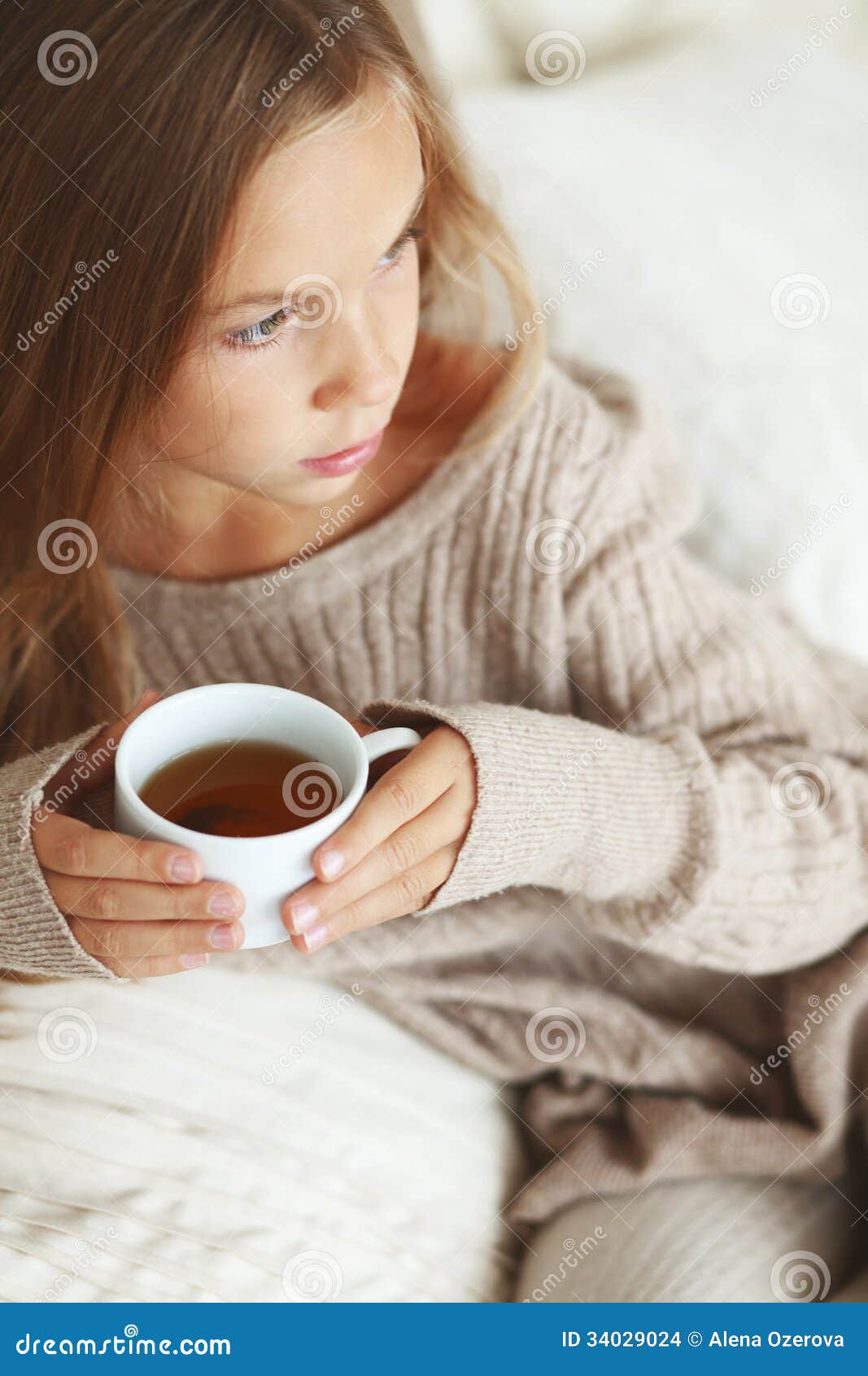 Child drinking tea stock photo. Image of child, morning - 34029024