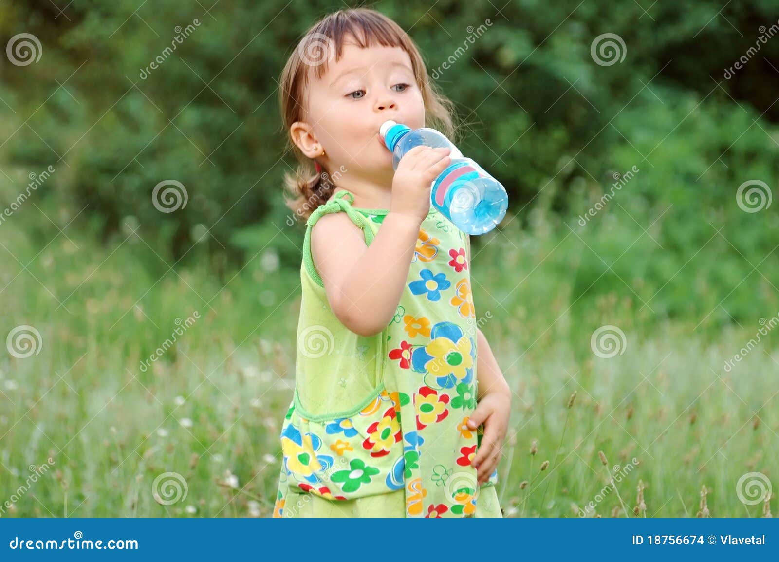 The child drinking water stock photo. Image of hair, protect - 18756674