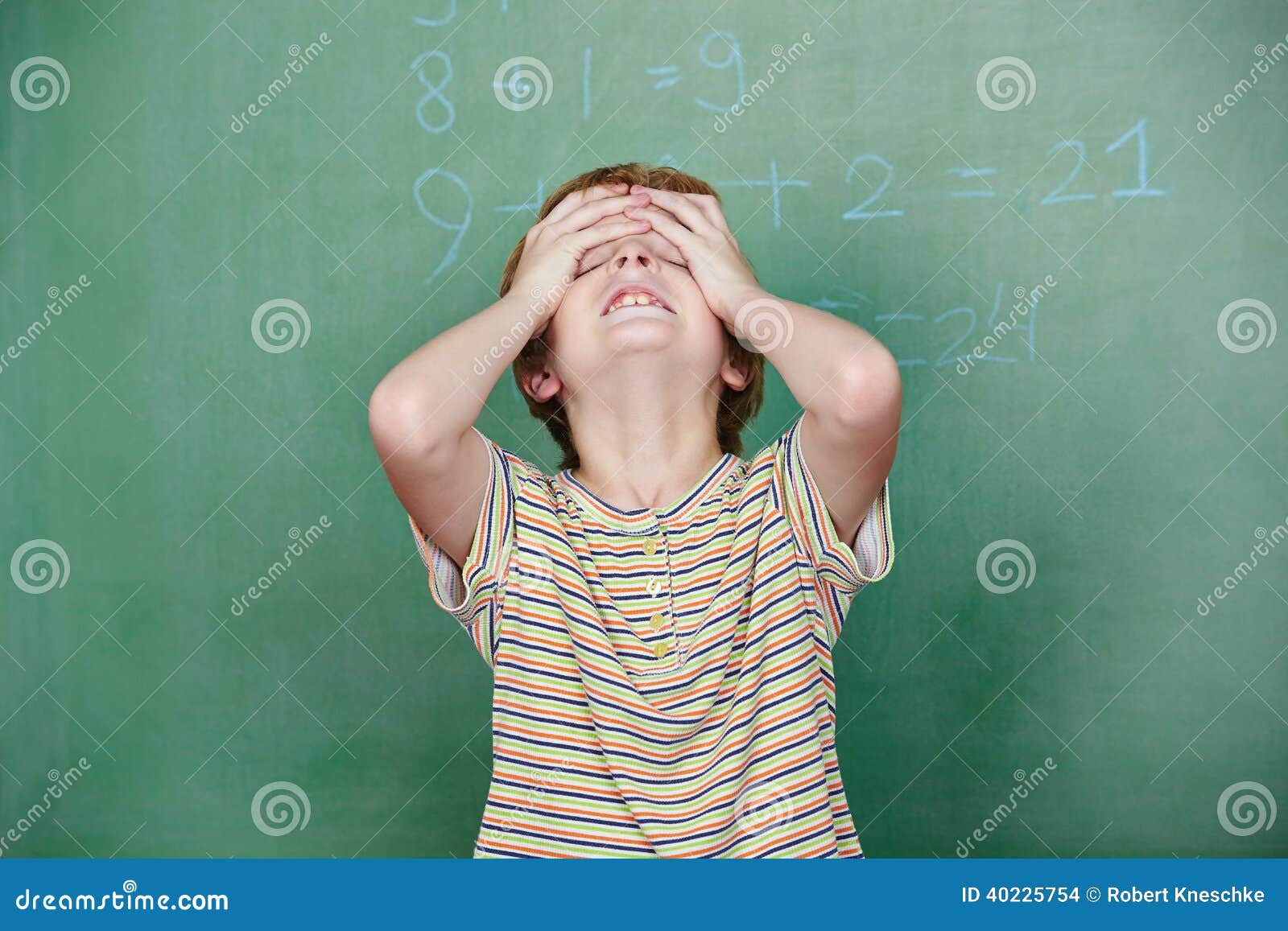 Child with Dyscalculia in Front Stock Photo - Image of hands, think ...